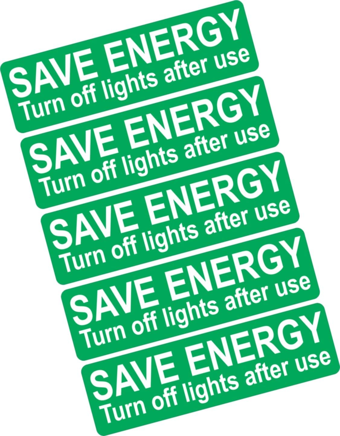 30x Save Energy Turn Off Lights - 'Black and Yellow' Light Switch ...