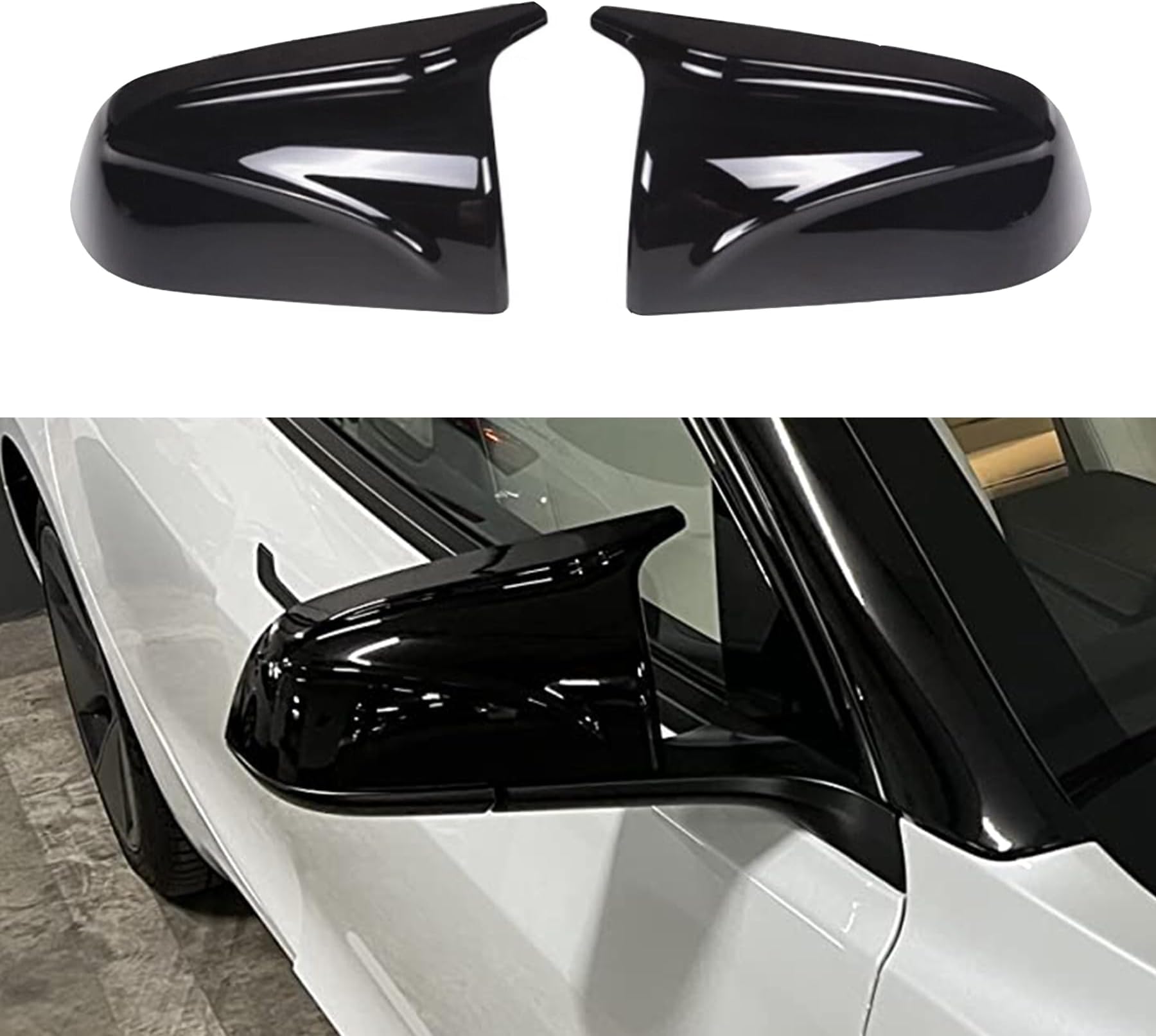 Amazon.com: 2 PCS Side Door Mirror Cover Caps Fit for Tesla Model Y ...