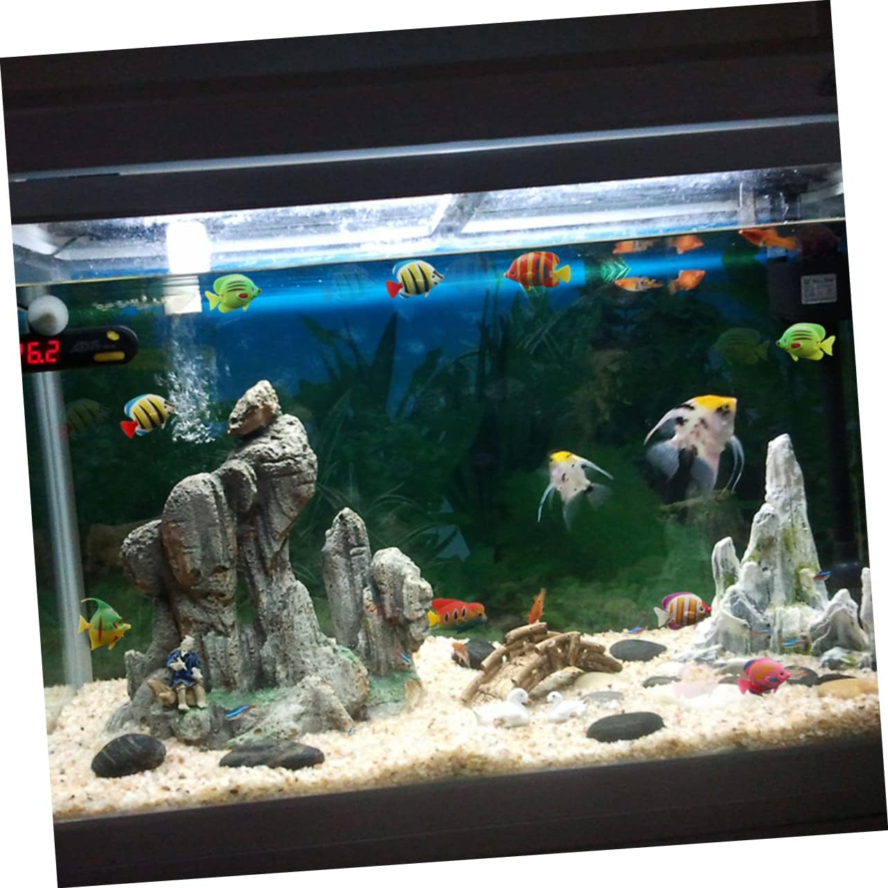 ARTIBETTER 90 pcs Artificial Fish Simulation Fish Ocean Animals Figures ...