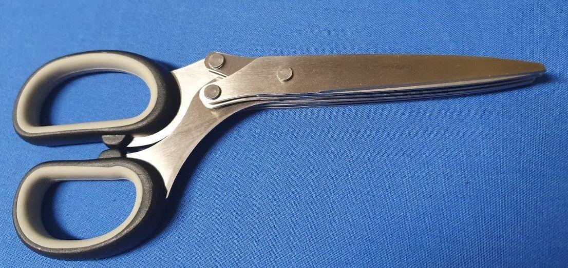 Rosenstein & Söhne Schere: Kräuterschere mit Reinigungskamm ...