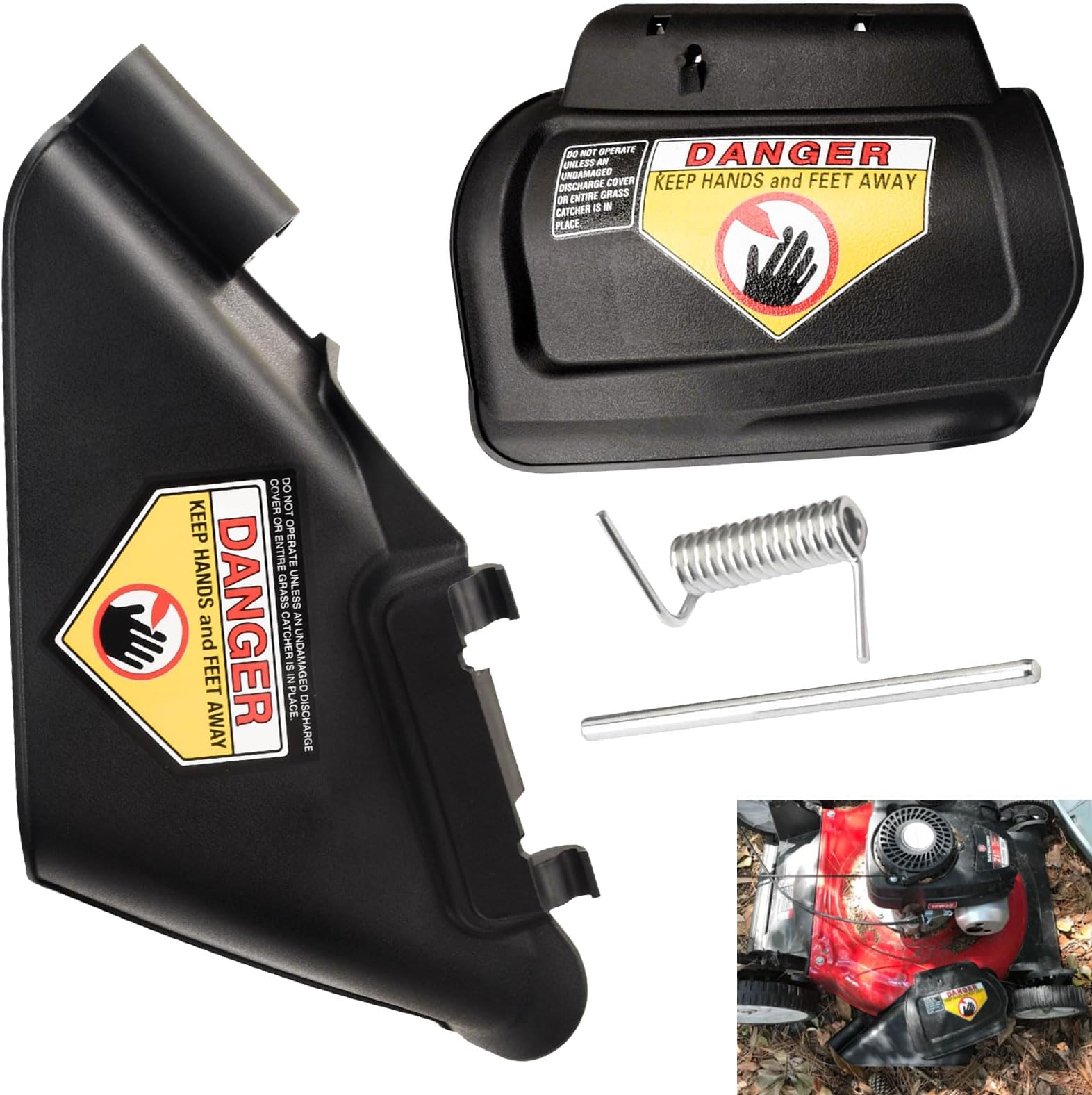 Amazon.com: MTD Replacement Part Side Dischar Chute, Black : Patio ...