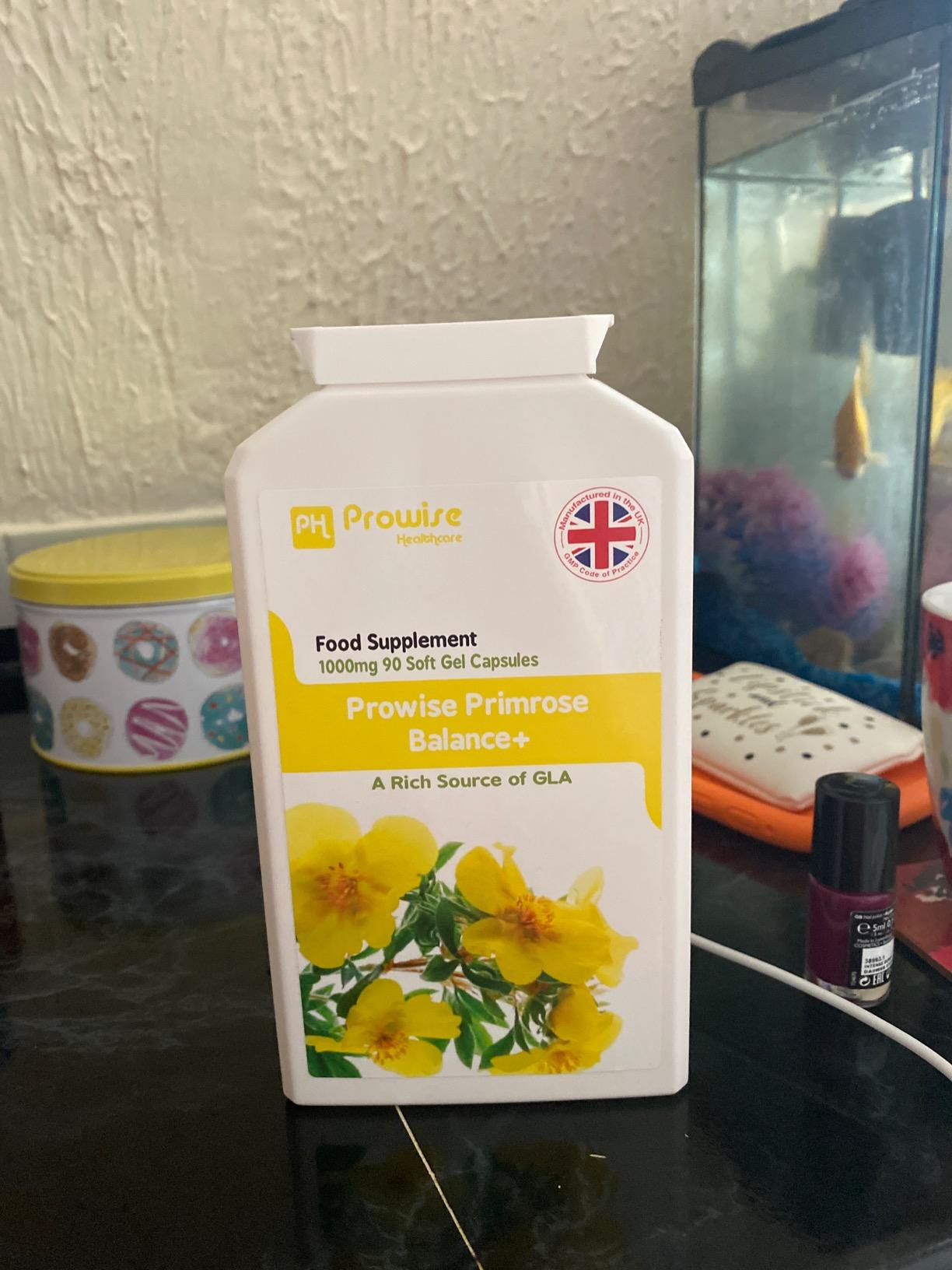 Evening Primrose Oil 1000mg with Vitamin E & B6 90 Softgels| Pure Cold ...