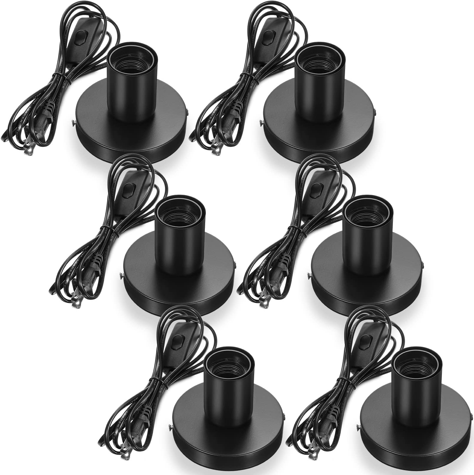 RuiLing 10-Pack E12 Mini Bulb Holder Plastic Light Beads Lamp Bases ...
