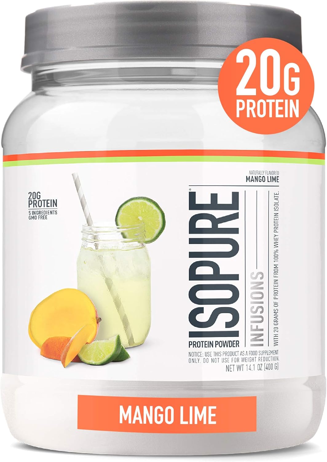 Amazon.com: Isopure Protein Powder, Clear Whey Isolate Protein, Post ...