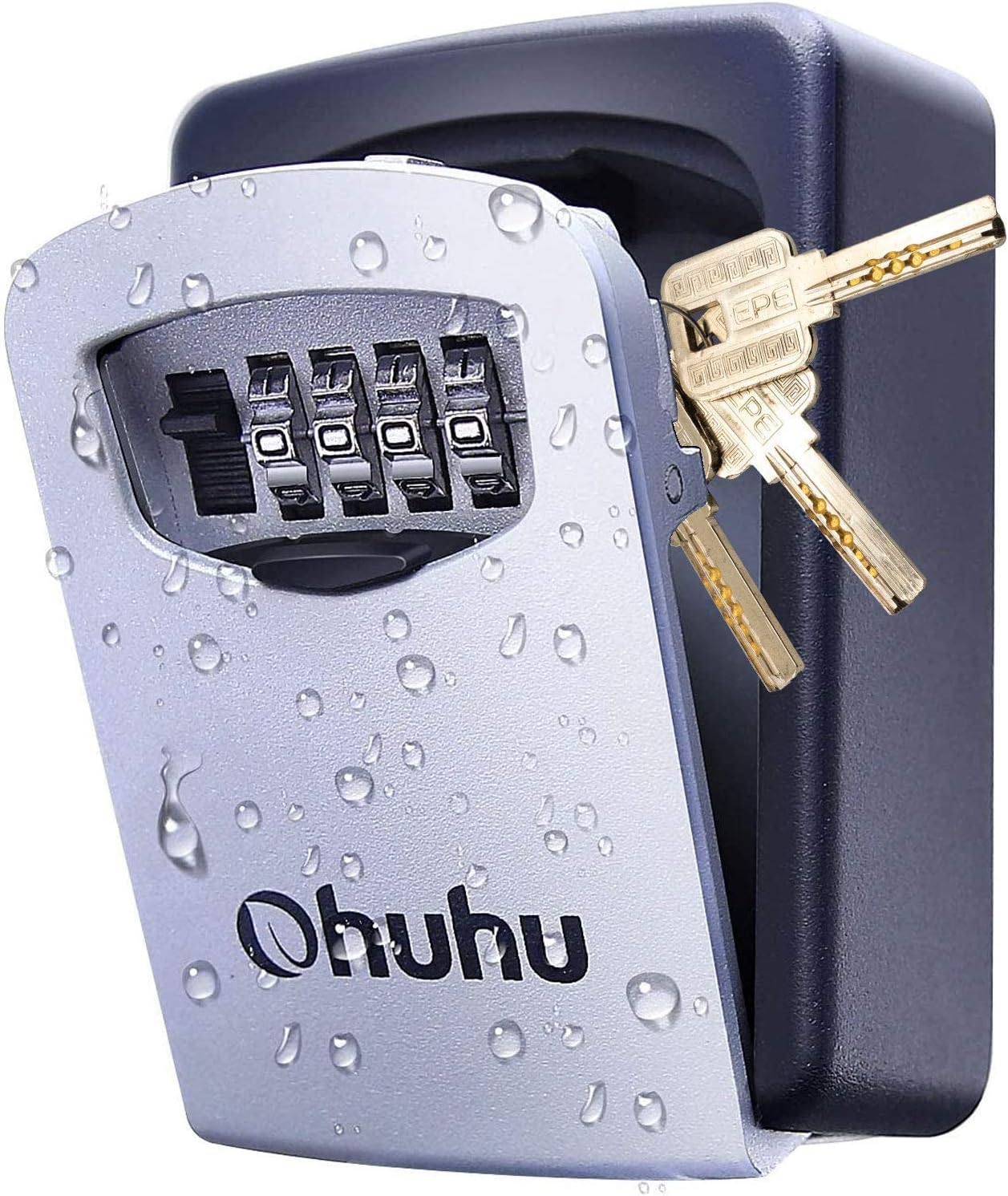 Amazon.com: O.huhu Key Lock Box, Key Storage Lock Box, Wall Mount 4 ...