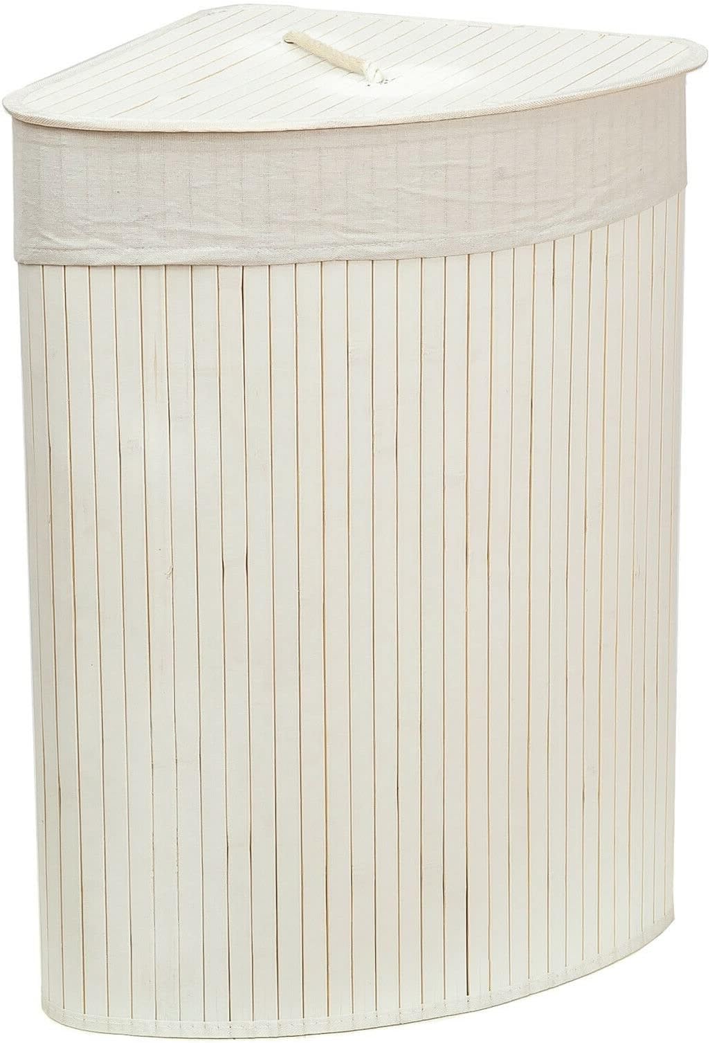 Laundry Hamper Corner Storage Basket, 60 x 35 x 35 cm, 65L, Folding ...