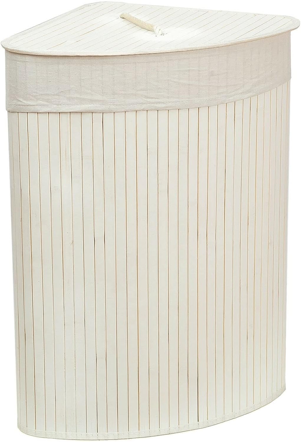 Laundry Hamper Corner Storage Basket, 60 x 35 x 35 cm, 65L, Folding ...