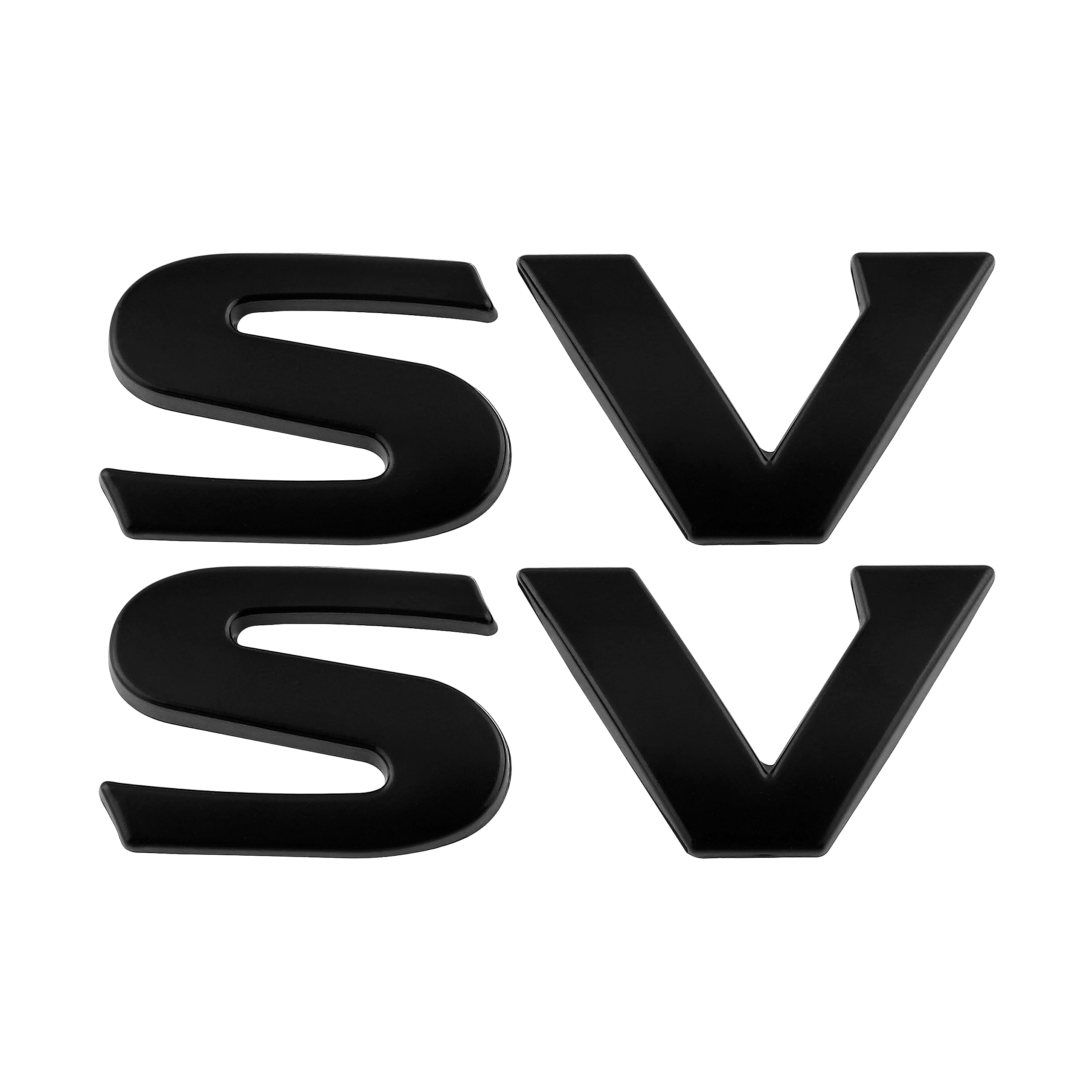 Amazon.com: 2PCs SV Car Metal Emblem Badge Decal 3D Raised&Strong ...
