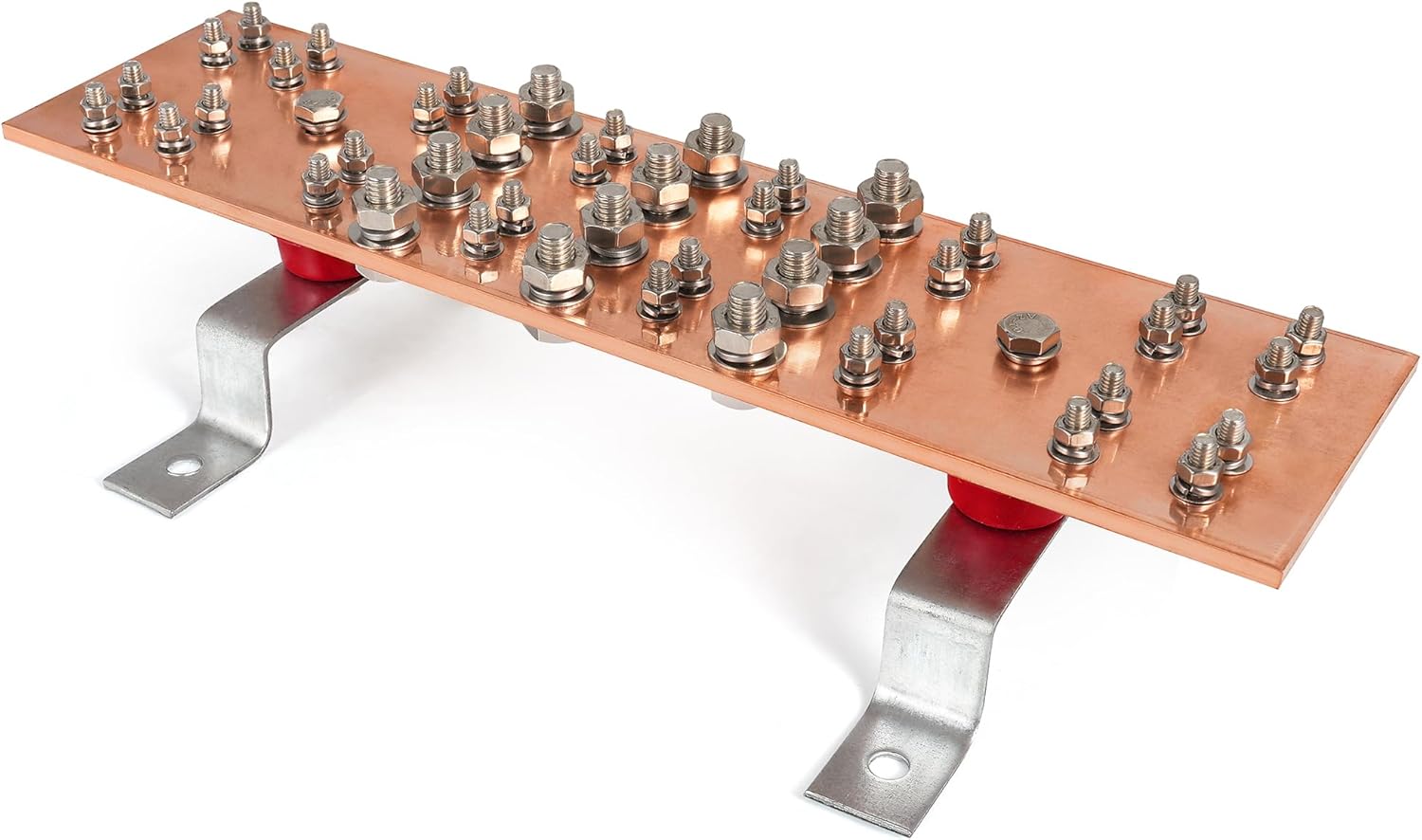 BELLA BAYS TGB-M Copper Telecom Grounding Bar(TGB-M) Kit,0.24"x 3.94"x ...