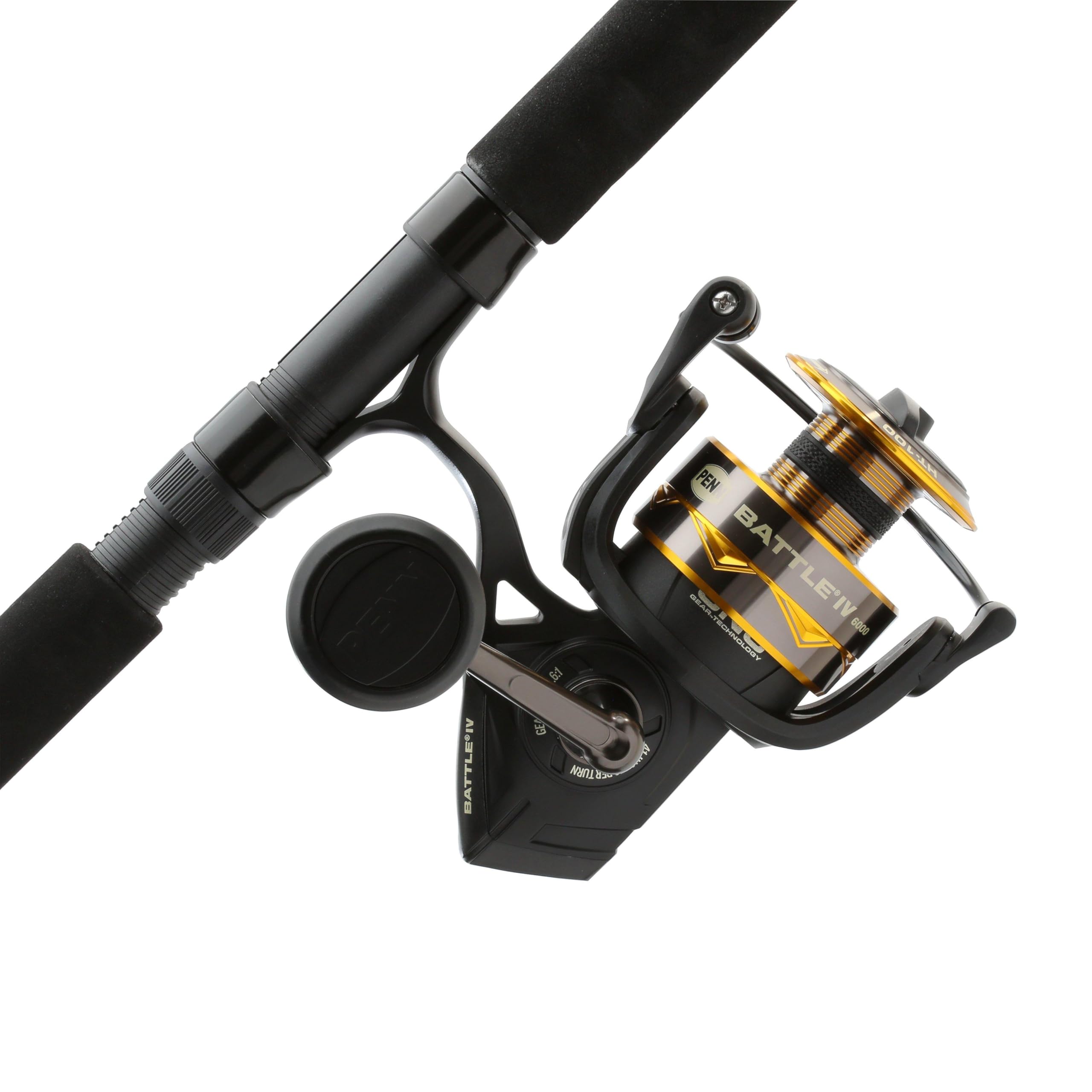 Snapklik.com : PENN 66" Battle IV Spinning Fishing Rod And Reel Combo Kit