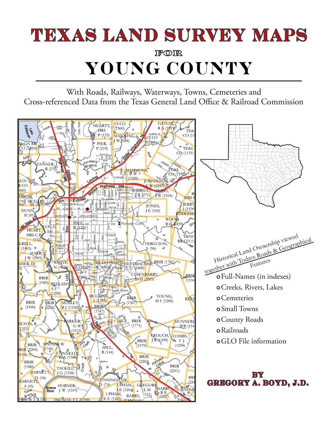 Texas Land Survey Maps for Young County: Boyd J.D., Gregory A ...