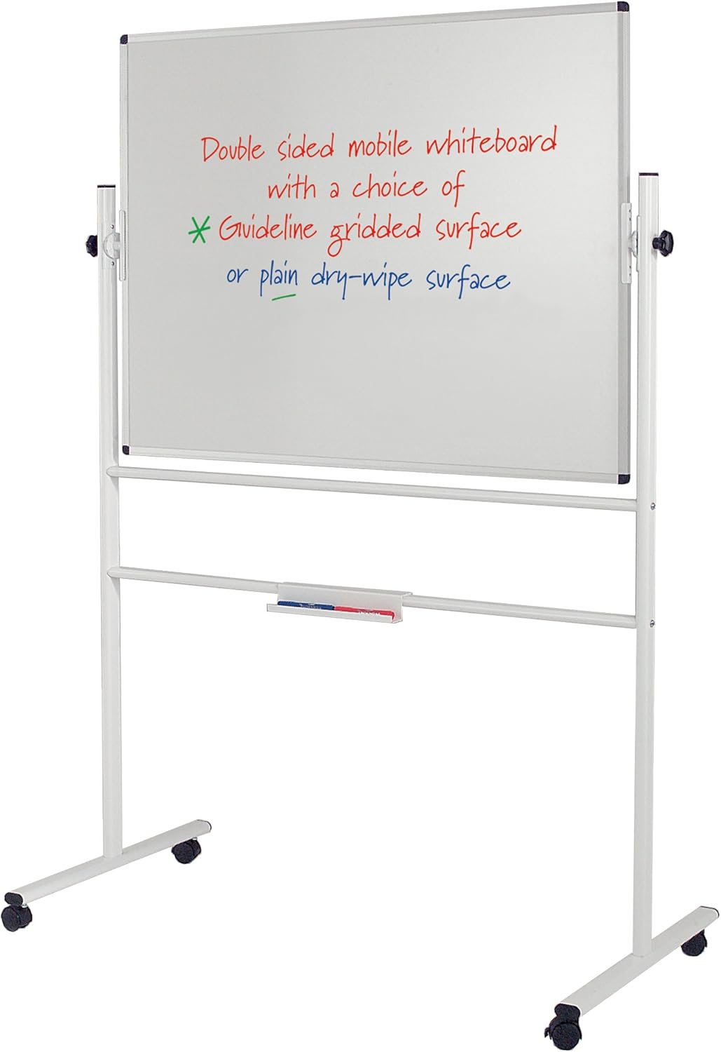 Metroplan Write-on revolving whiteboard - Laminate - 900mm x 1200mm ...