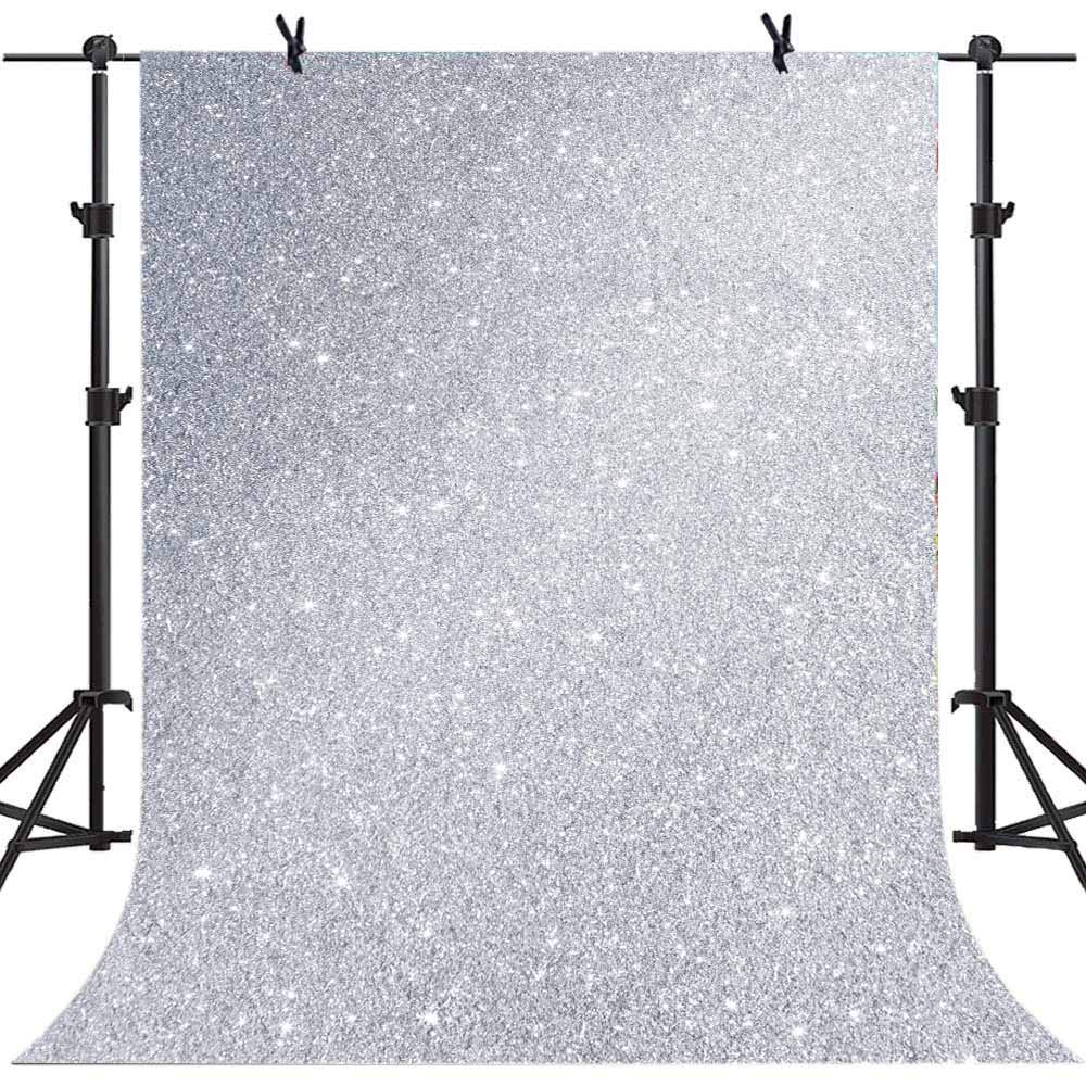 LELEZ 5X7FT Silver Gray Backdrop Romantic Photography Background (No ...