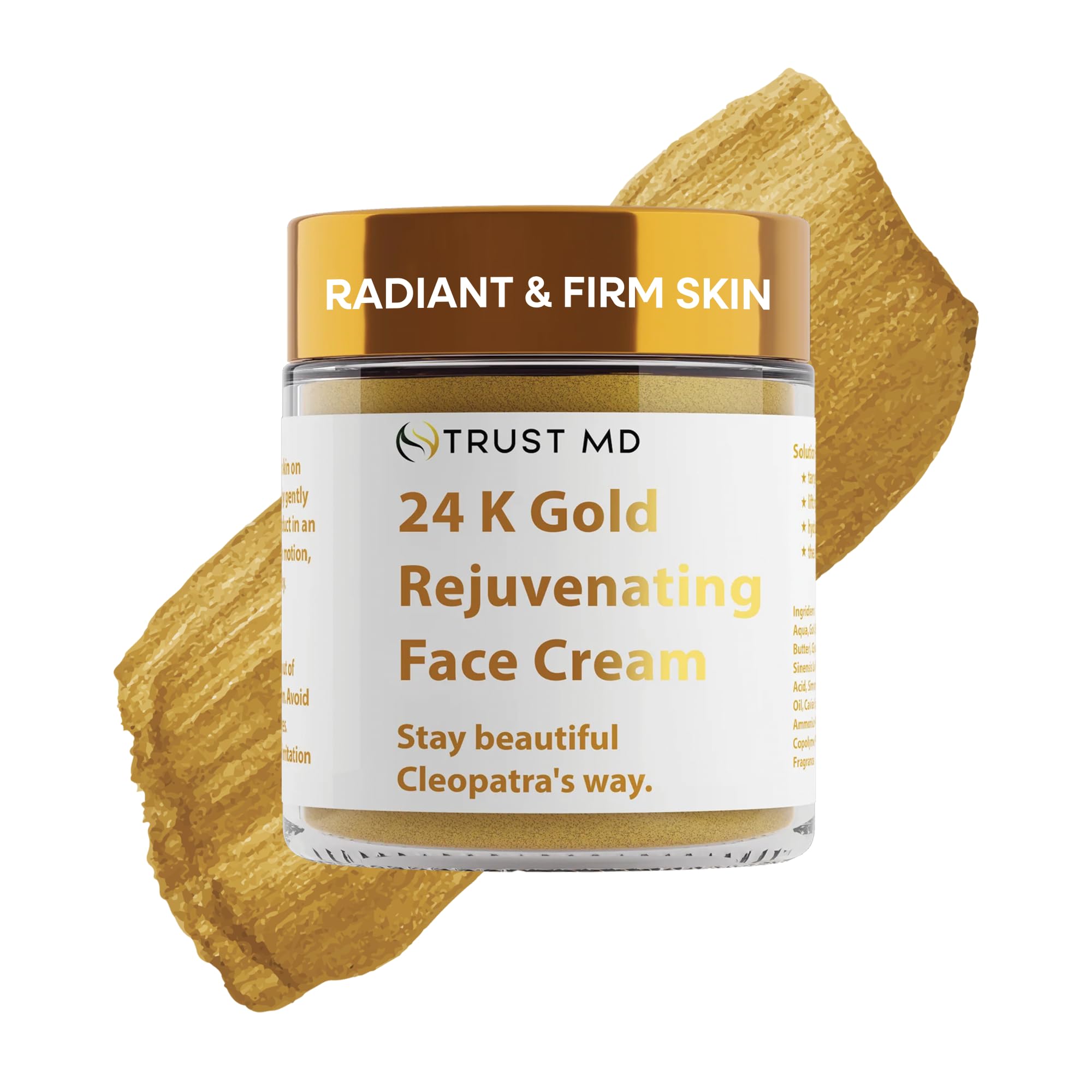 Amazon.com: TRUST MD 24K GOLD REJUVENATING FACE CREAM - Anti-Aging Face ...