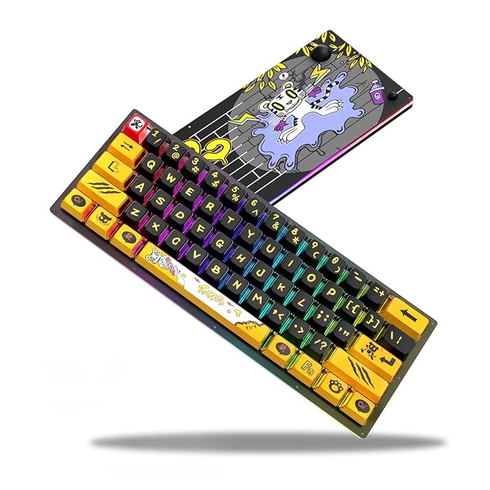 Buy Womier XVX K61 Tiger 60% Percent Keyboard, Compact 61 Keys ...