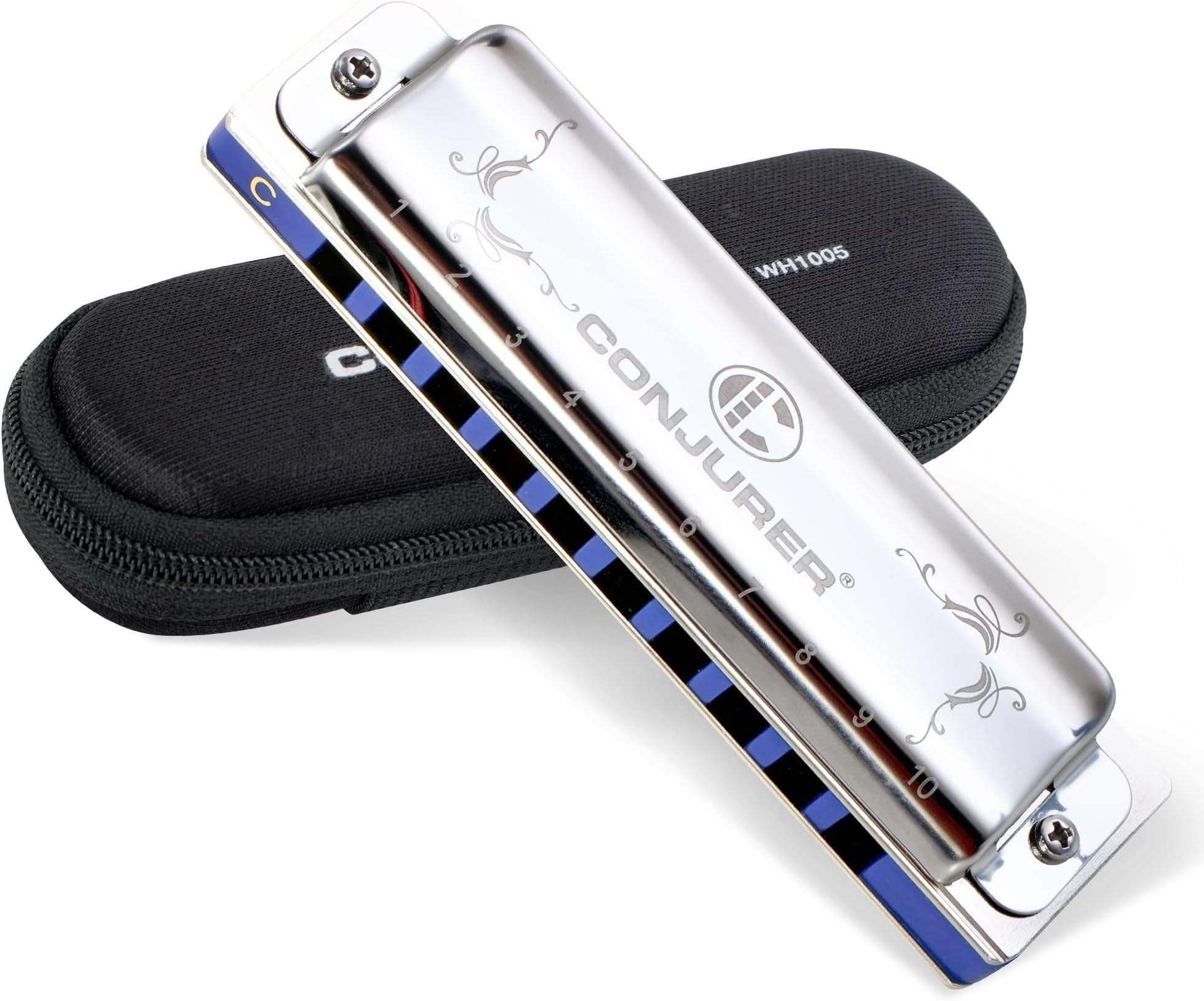 Small Fish Diatonic Harmonica for Kids and Adults, Mouth Organ with 10 ...