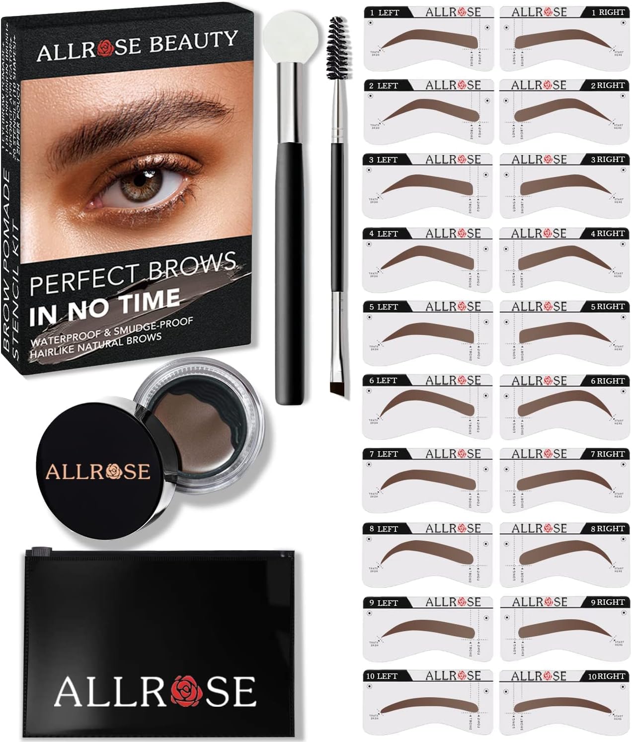 Amazon.com : Eyebrow Stamp Stencil kit, Eyebrow Stamp for Perfect Brows ...