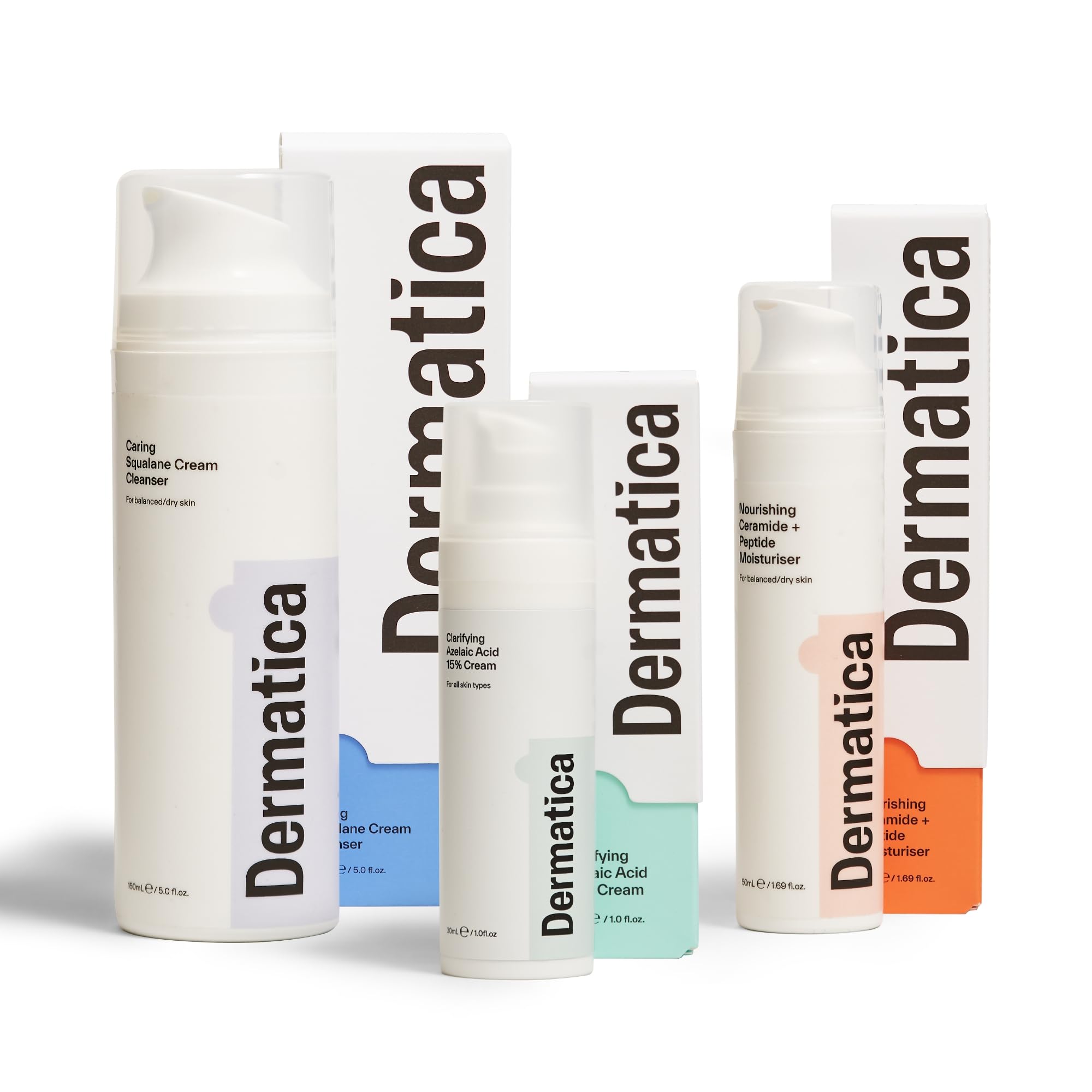 Dermatica Brightening & Barrier Repair Kit, Caring Squalane Cleanser ...