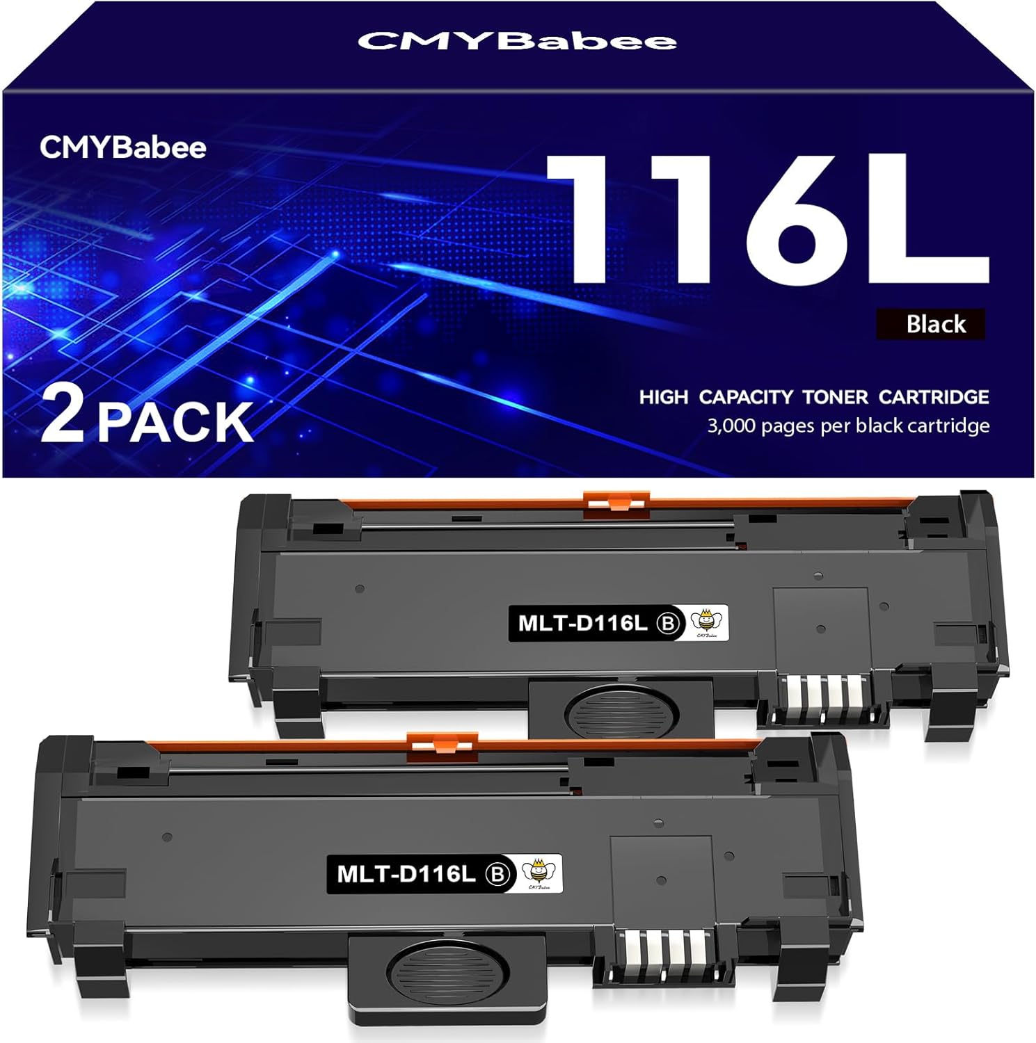 CMYBabee MLT-D116L Toner Cartridge Replacement Compatible for Samsung MLT-D116L D116S for ...