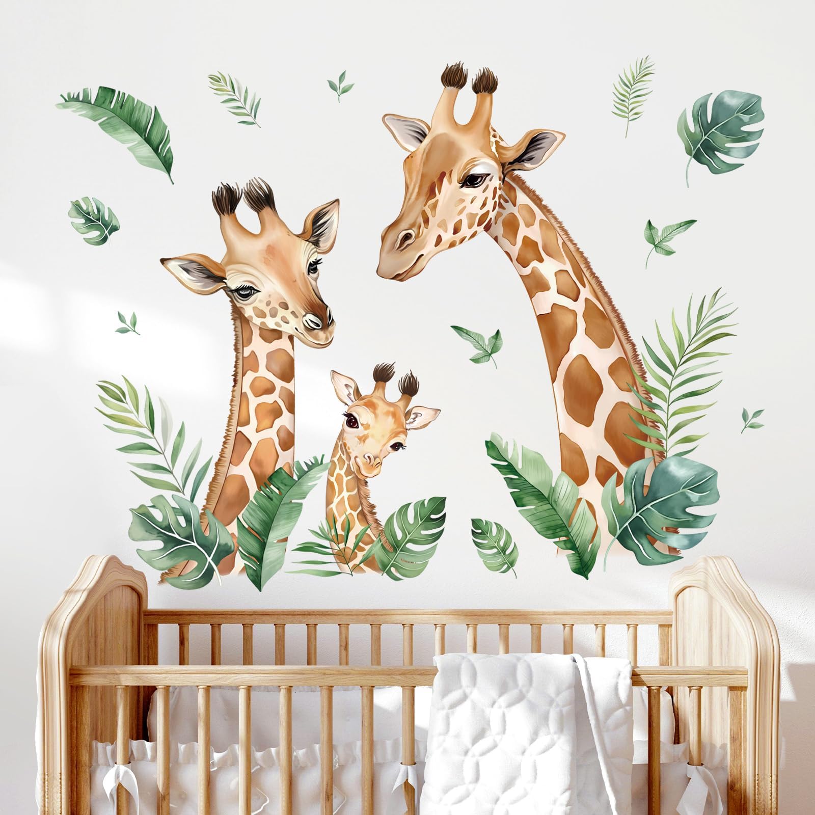 Amazon.com: Runtoo Giant Giraffe Family Wall Art Decal Safari Animal ...
