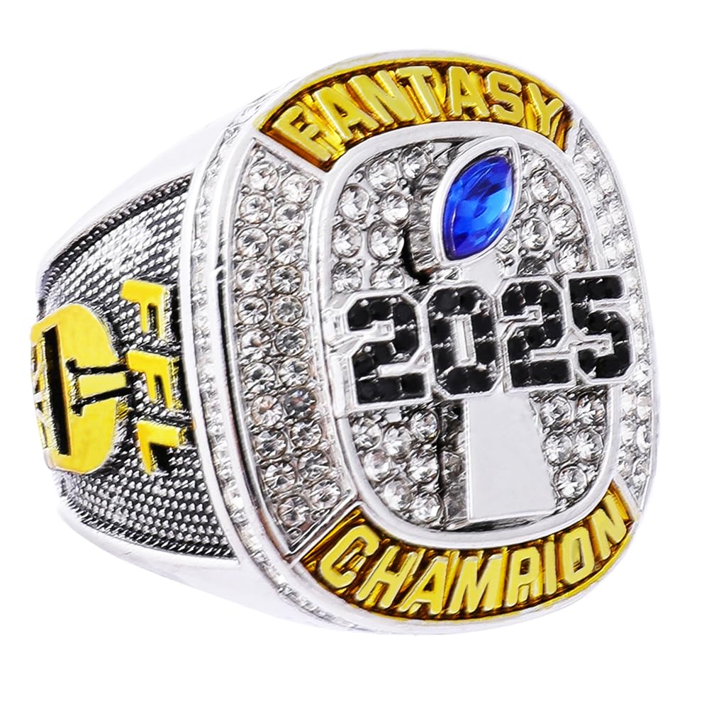 Snapklik.com : Noblehead 2025 Fantasy Football Championship Ring Heavy ...
