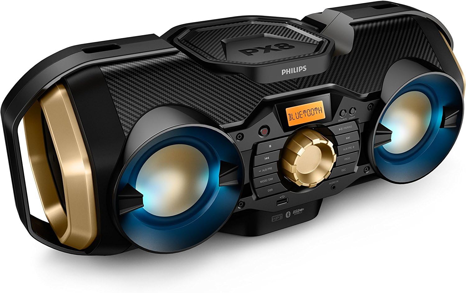Amazon.com: PHILIPS Bluetooth Boombox Speaker – Rugged, Portable ...