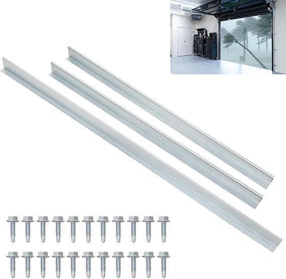 9 Foot Garage Door Strut, Heavy Duty Steel Reinforcement Bracket Kit ...