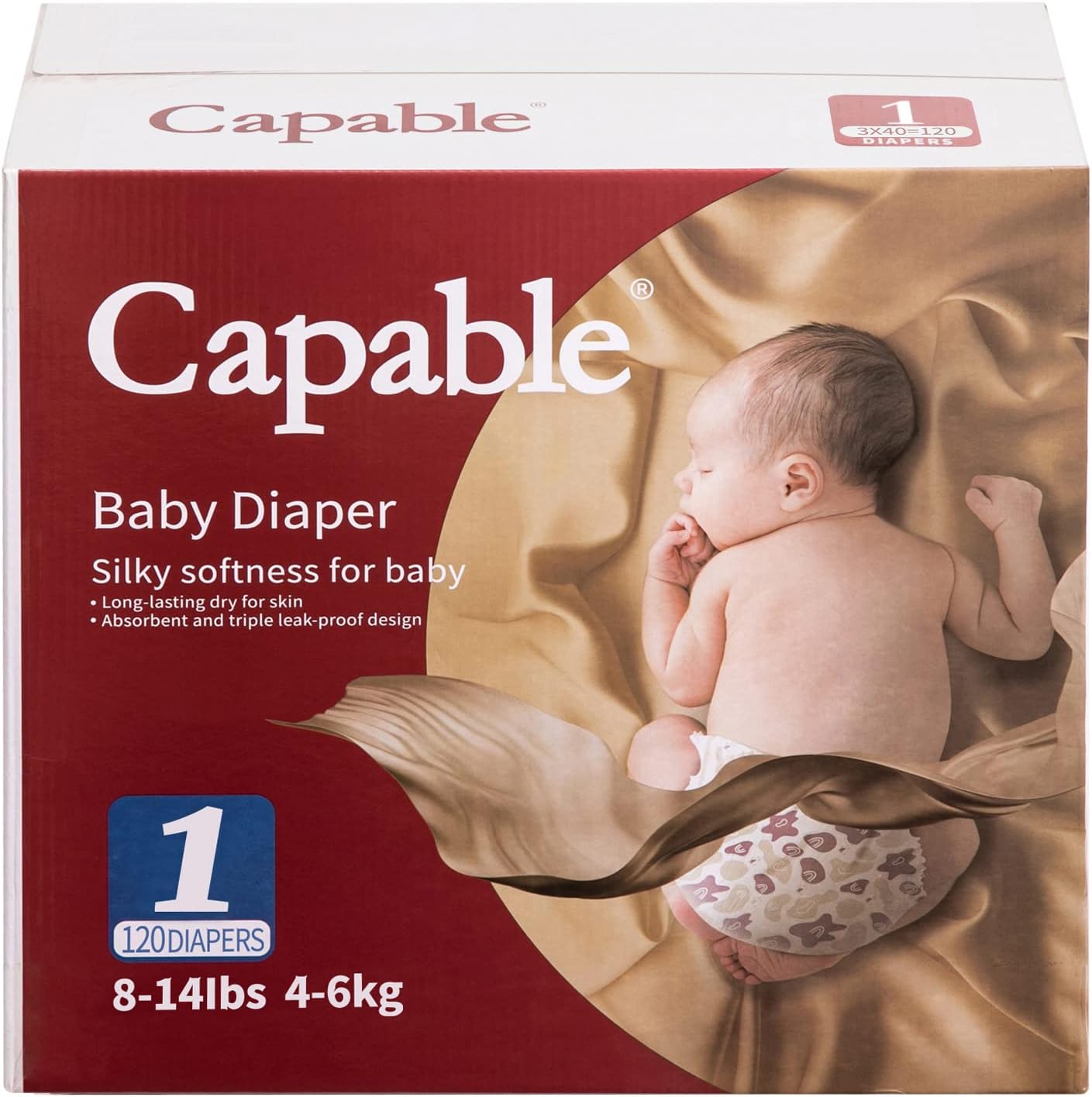 Amazon.com: Parent's Choice Dry & Gentle Diapers, Size 1, 162 Count: Baby