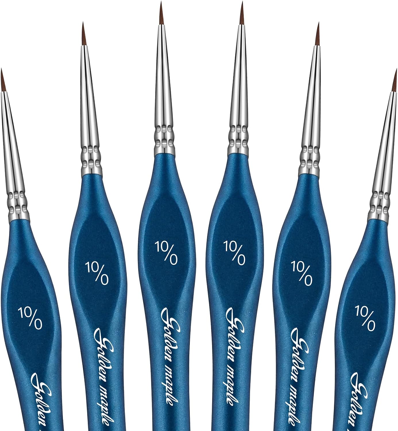 Amazon.com: Detail Paint Brushes10/0, Golden Maple 6PC Extra fine ...