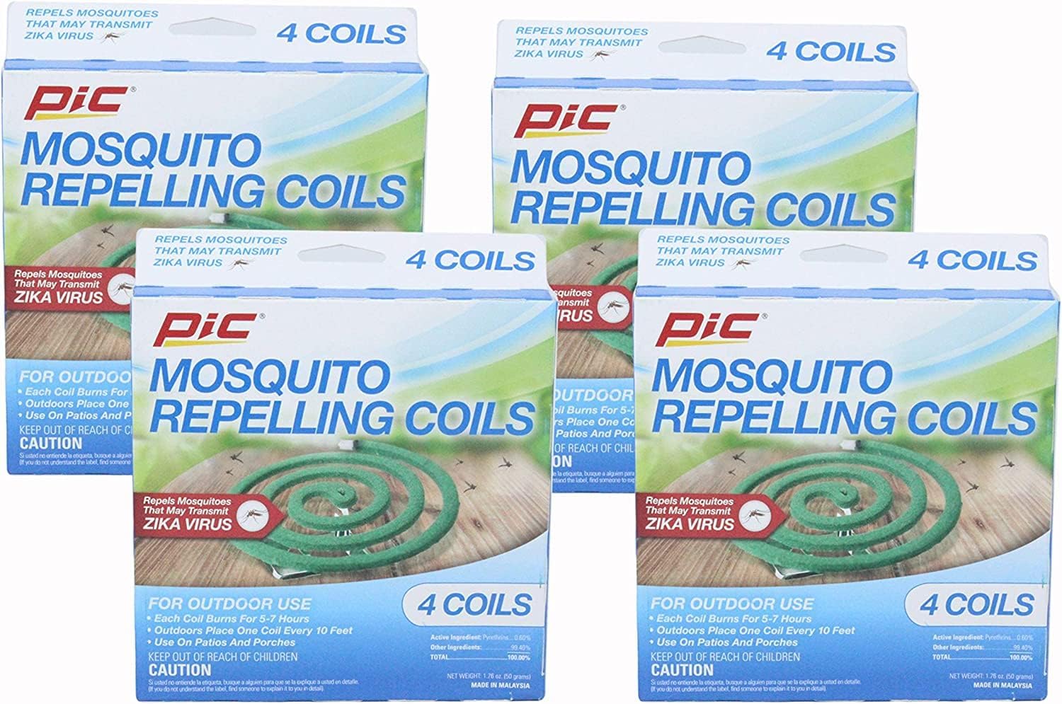Amazon.com: PIC Mosquito Repelling Coils, 10 Count Box, 4 Pack ...