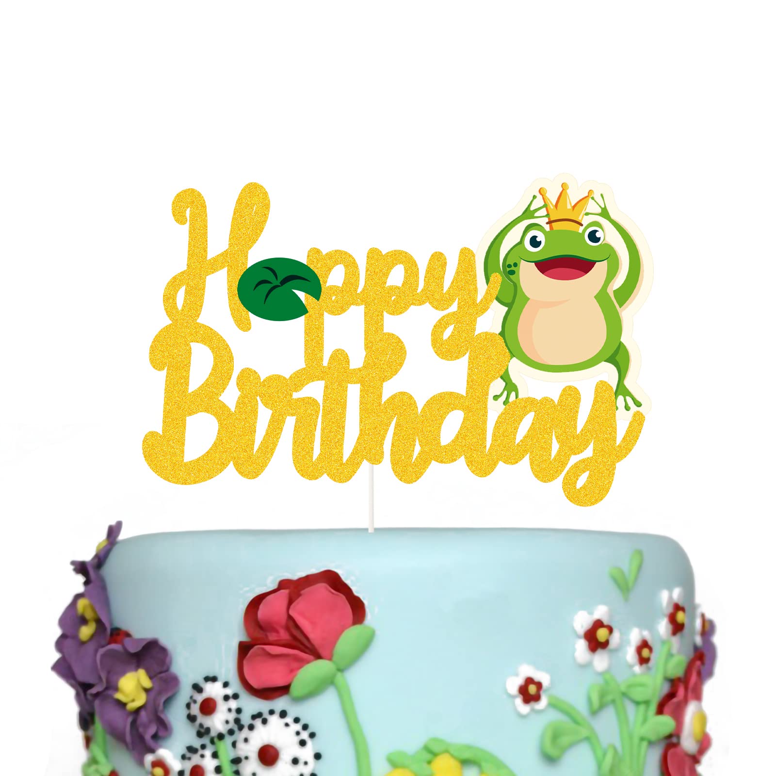 Frog Happy Birthday Cake Topper Frog Birthday Cake Topper Gold ...