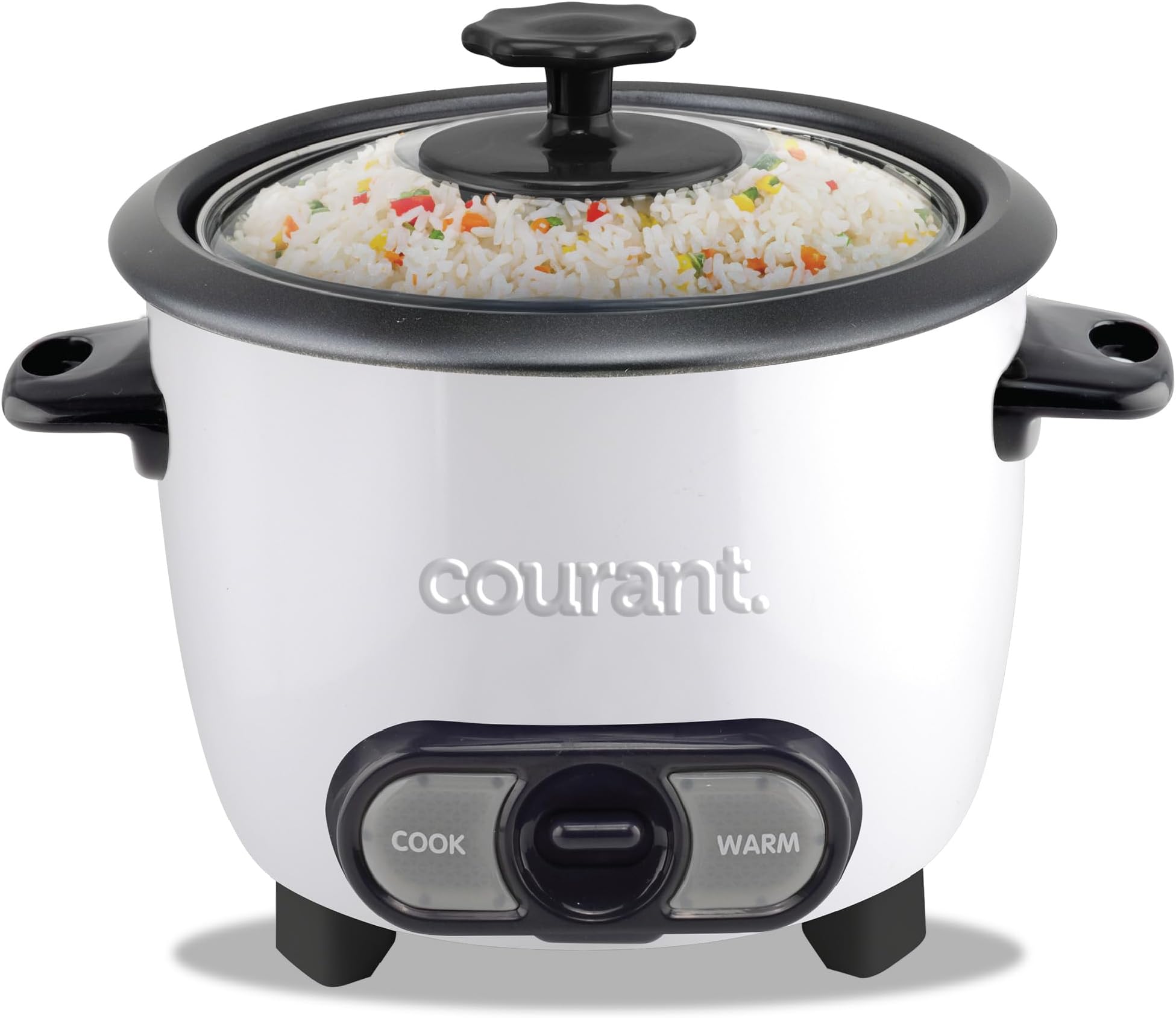 Amazon.com: Courant Rice Cooker 6-Cup (Cooked), Removable Non-Stick ...
