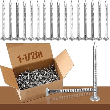 Tandefio 2 Pound Box Siding Nails Roofing Tile and Slating Nails Rust ...