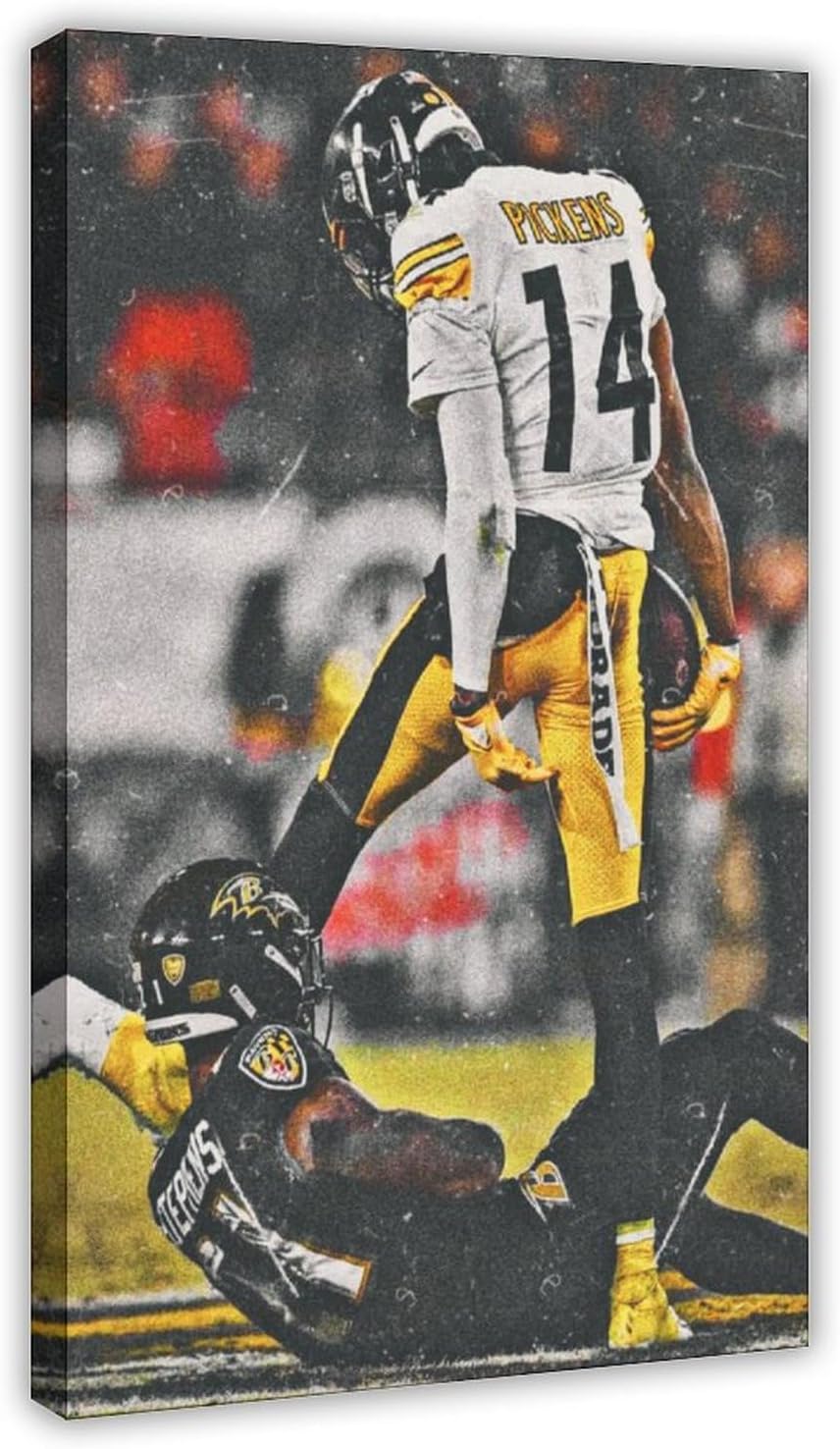 Amazon.com: BSapp George Pickens Football Athlete Poster28 Canvas Art ...