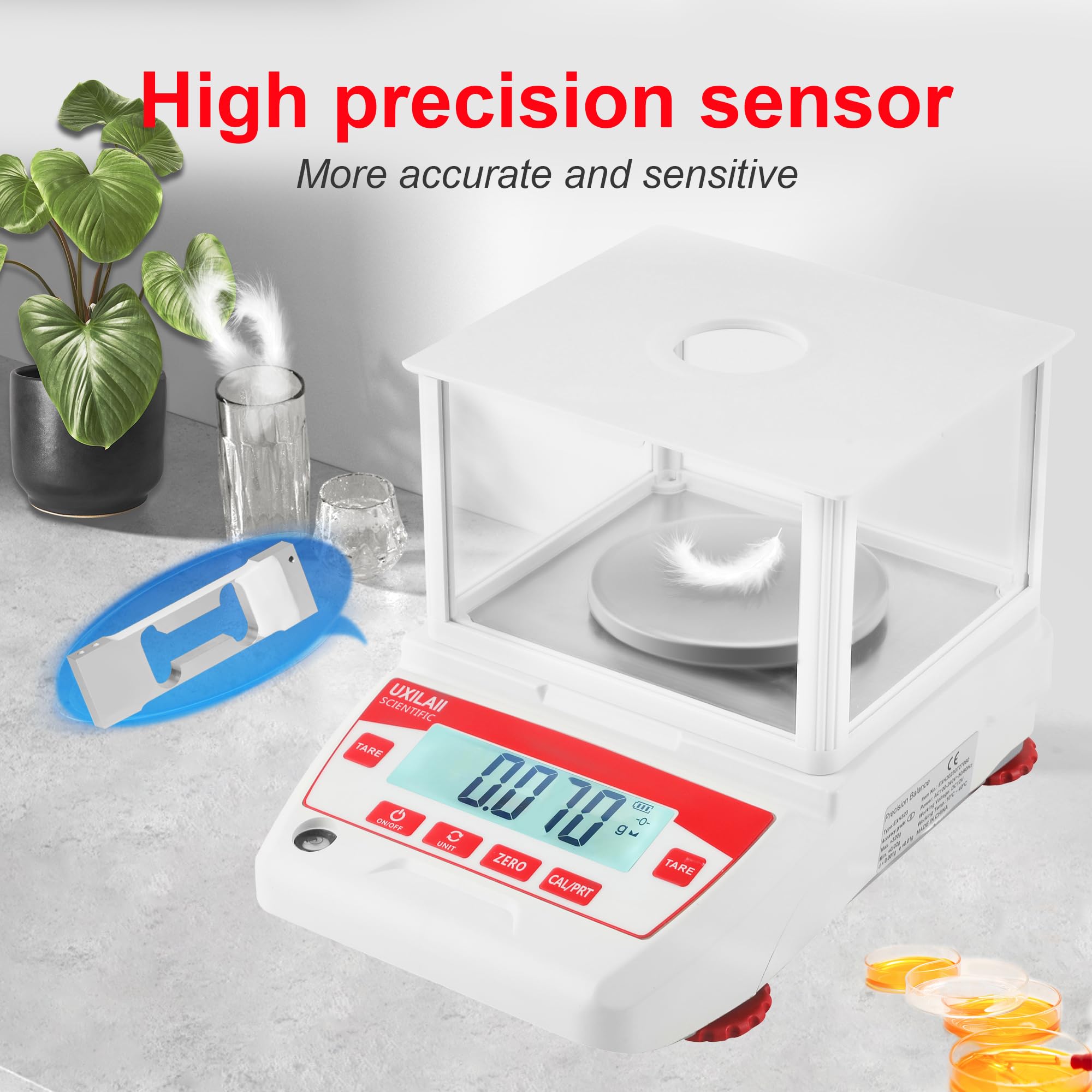 Snapklik.com : UXILAII SCIENTIFIC Analytical Balance 300g X 0.001g GN Ct Unit Laboratory ...