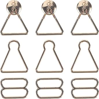 Amazon.com: LALAFINA Adjustable Strap Overall Buckles 3sets Metal ...