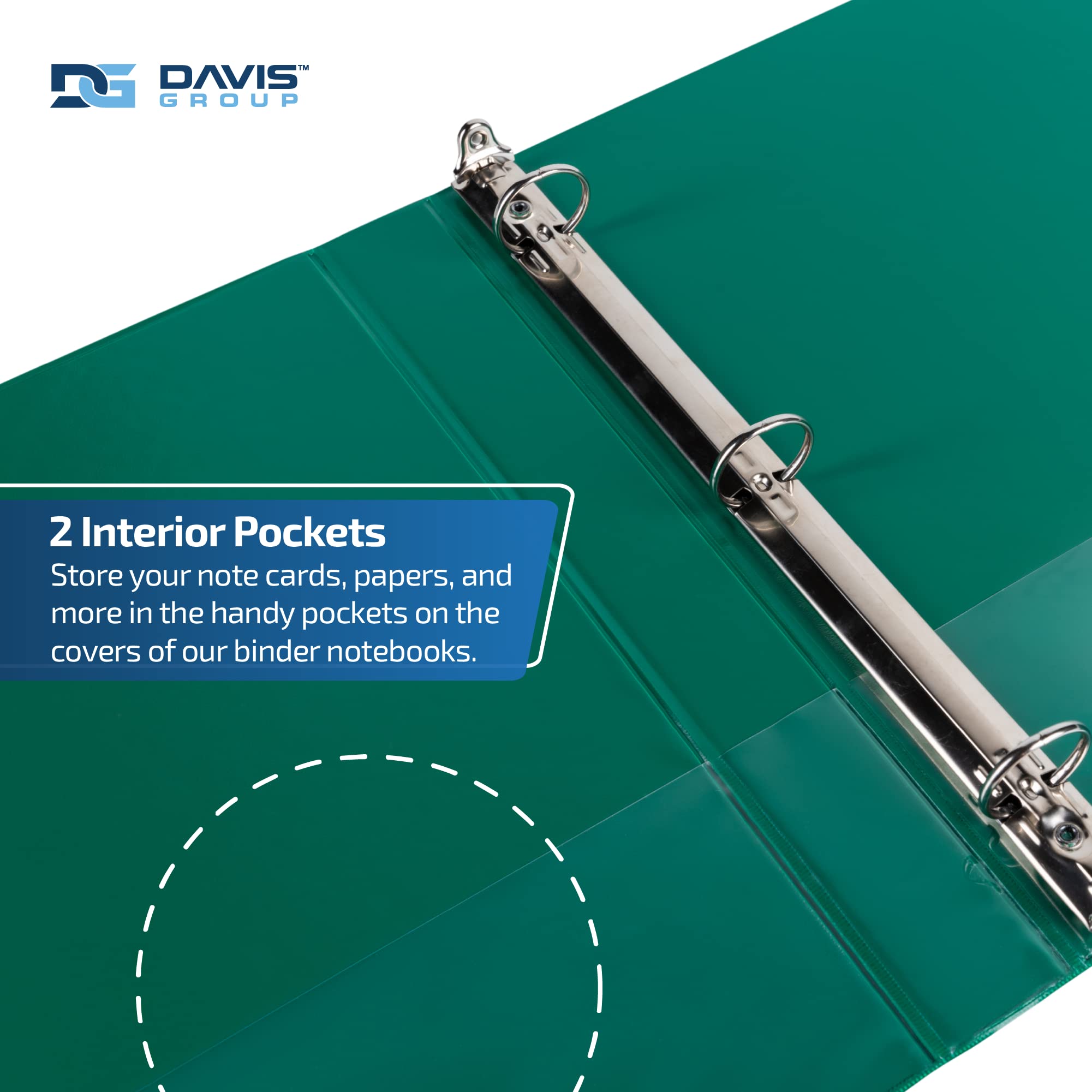 Three Ring Binder SUIN 1-Inch Round Ring Binders, 12-Pack White – Clear ...