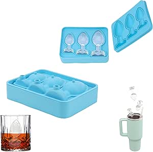 Amazon.com: Funny Ice Cube Mold 2 Pack Silicone adult Ice Cube Molds ...