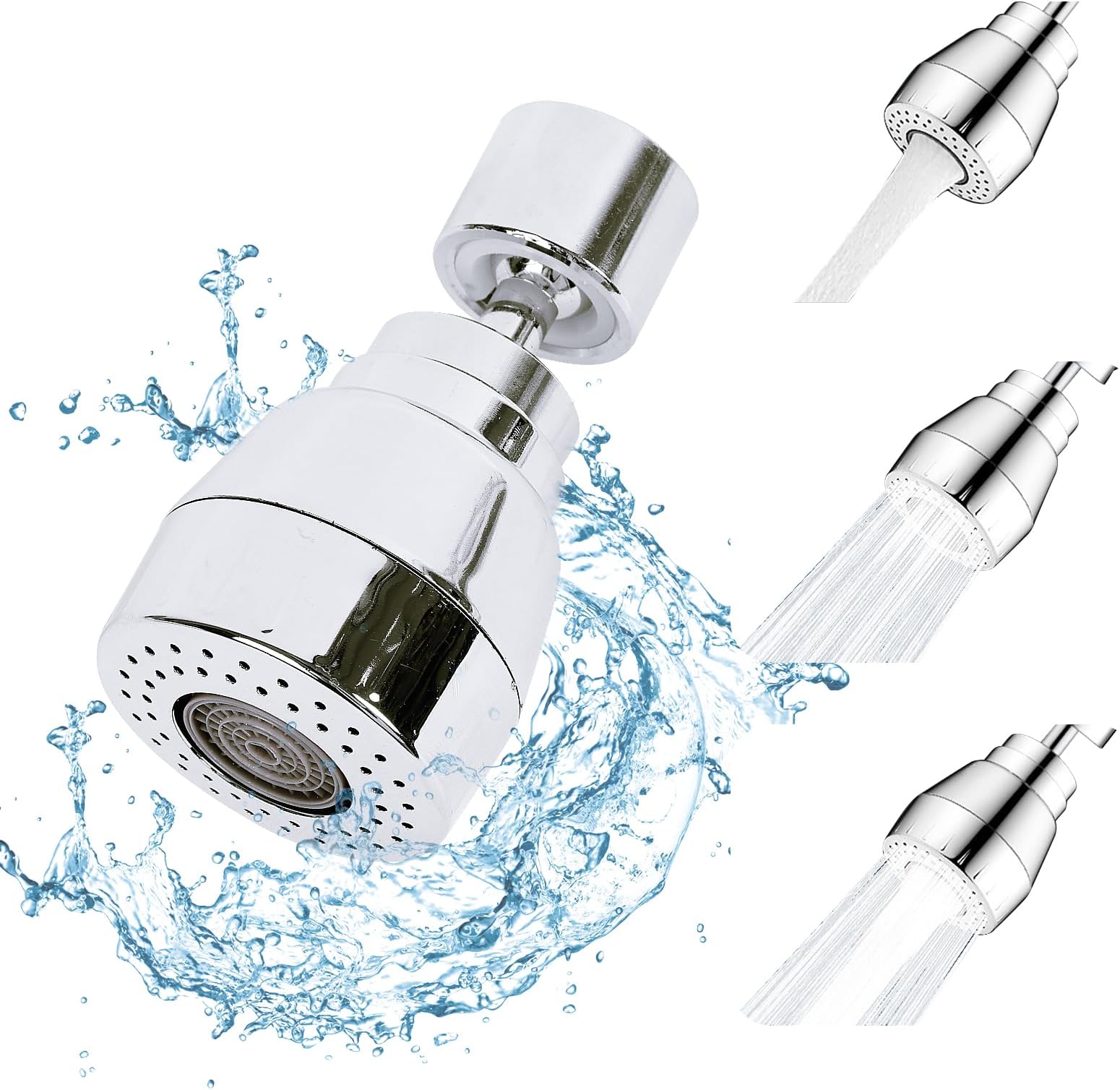Kitchen Tap Spray Head - 360° Swivel Flexible Faucet Sprayer with 3 ...