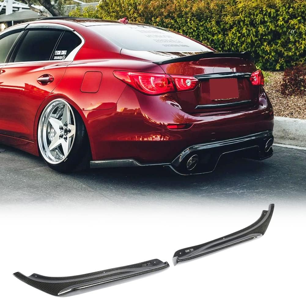 Rear Splitters Fits for Infiniti Q50 Q50S Base and Sport Sedan 2014 ...