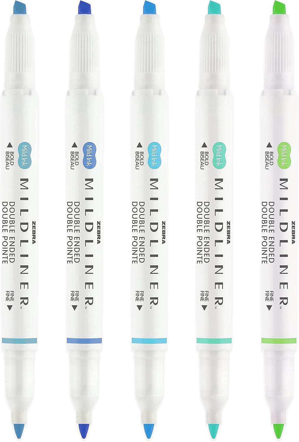 Zebra Mildliner Creative Marker Highlighter Pens - Double Ended ...