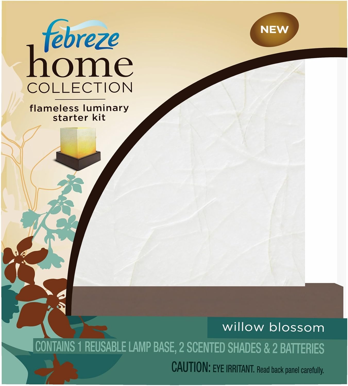Febreze Home Collections Willow Blossom Flameless Luminary Starter Kit ...