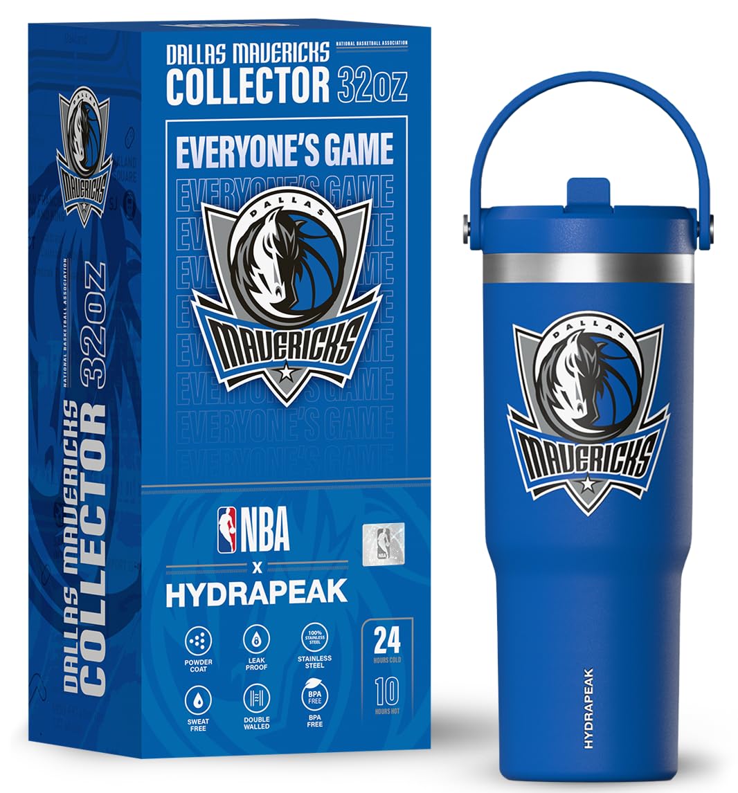 Amazon.com: Hydrapeak x NBA Officially Licensed Dallas Mavericks 32oz ...