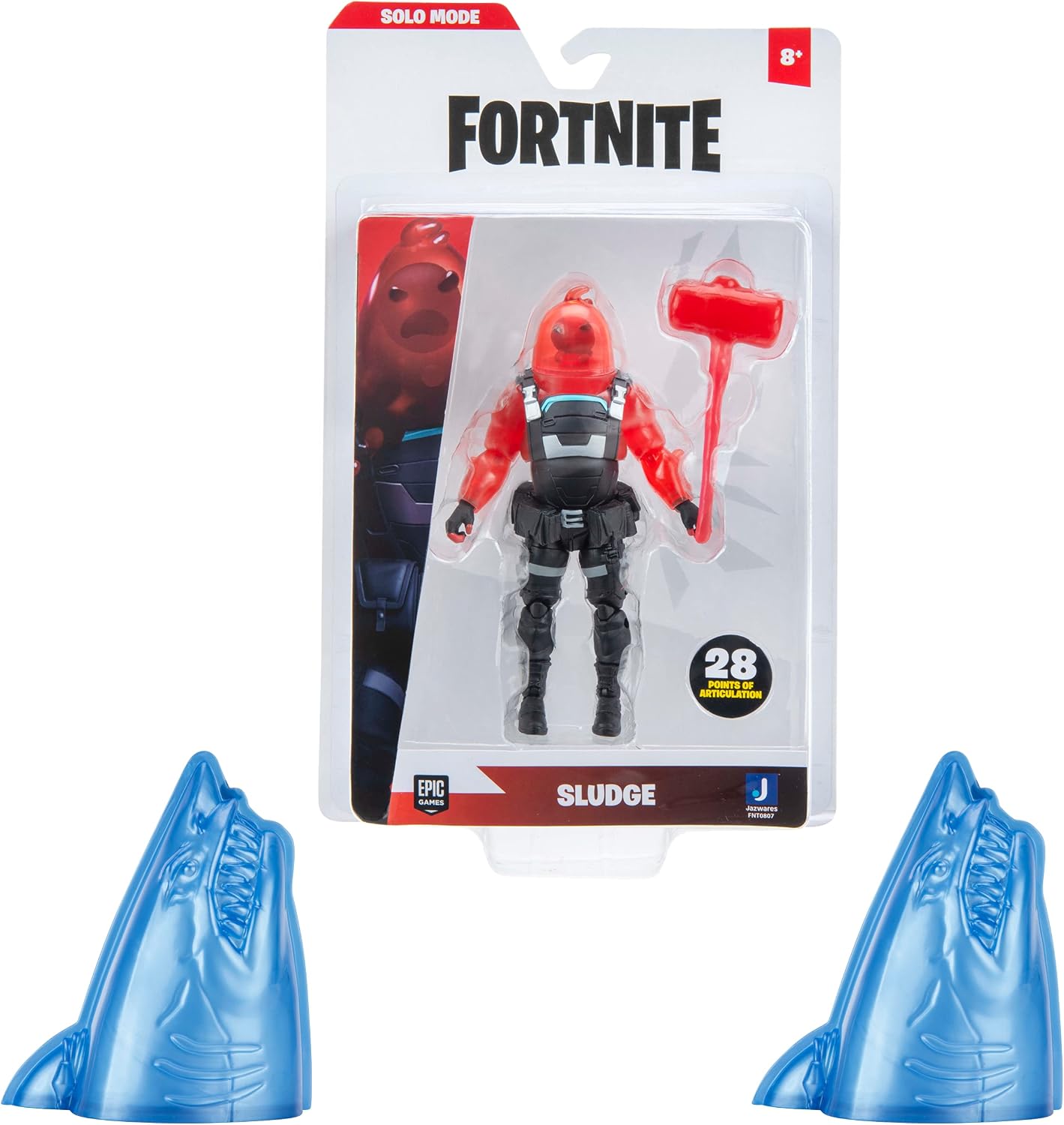 Fortnite Solo Mode Figure & Upgrade Shark Collectible Accessory Set ...