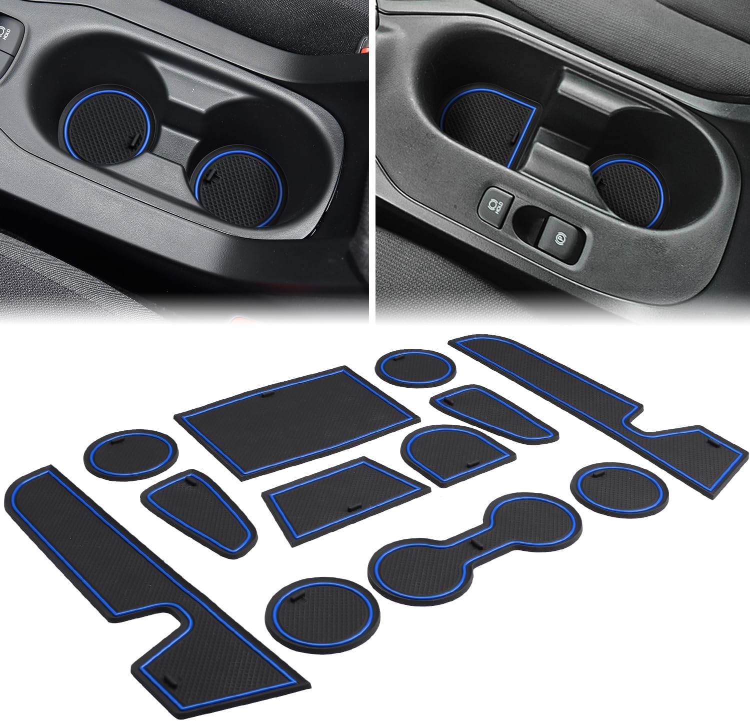 Amazon.com: Auovo Cup Holder Insert Door Liners Compatible with Toyota ...