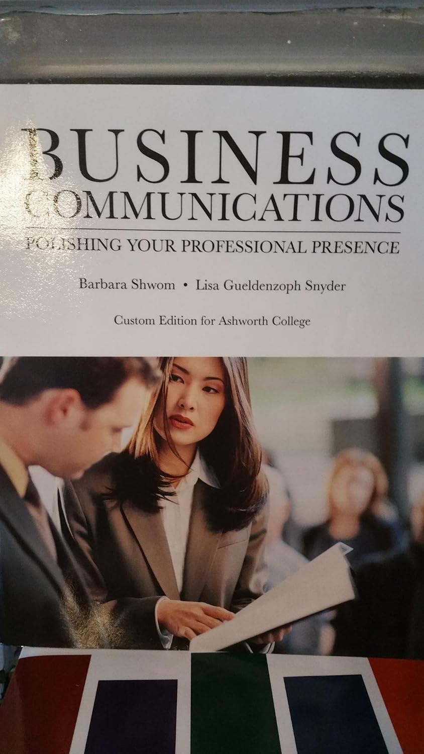 Business Communications Polishing Your Professional Presence: Barbara ...