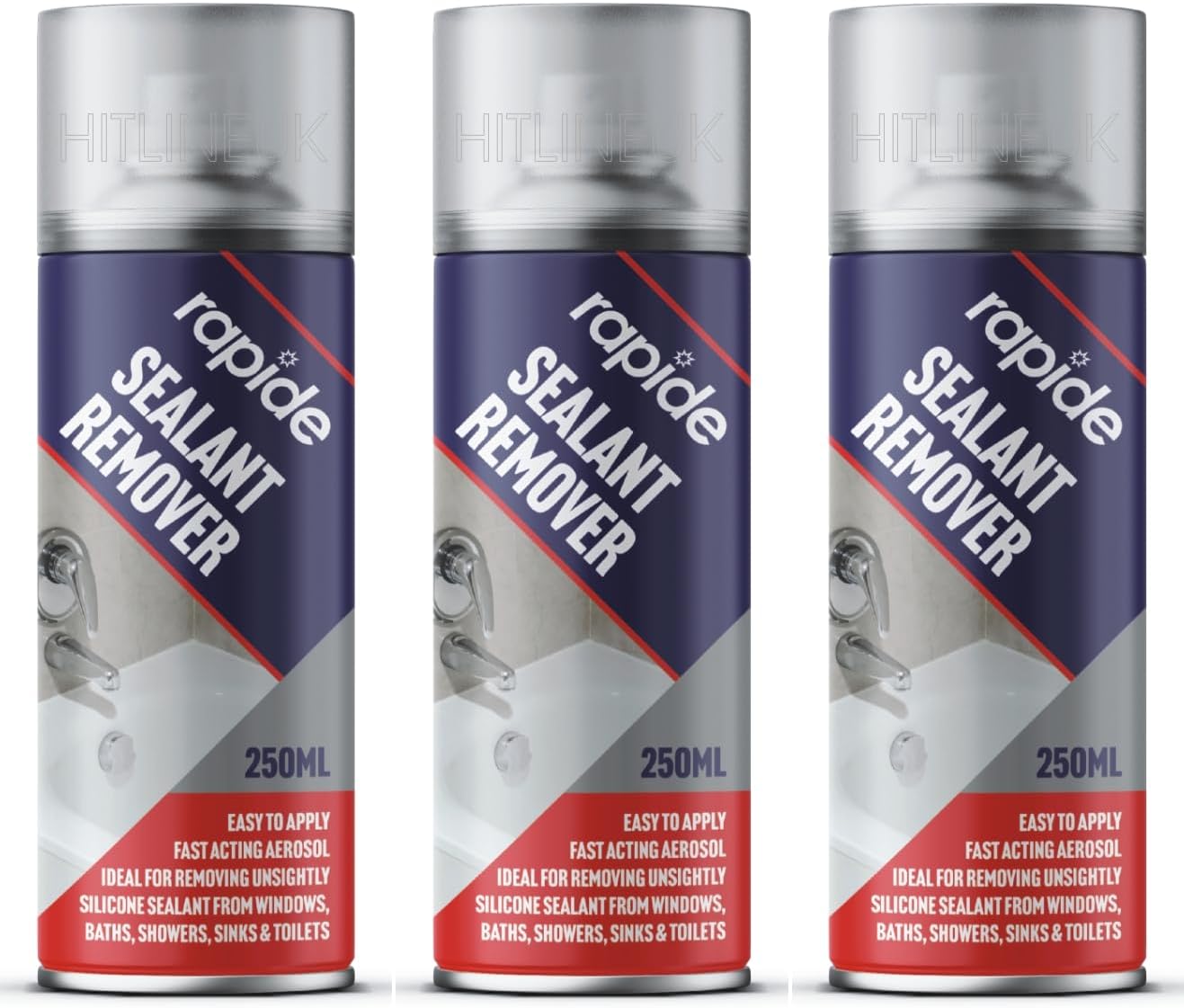 3 X SEALANT REMOVER FAST ACTING AEROSOL SPRAY REMOVES UNSIGHTLY SILICON ...