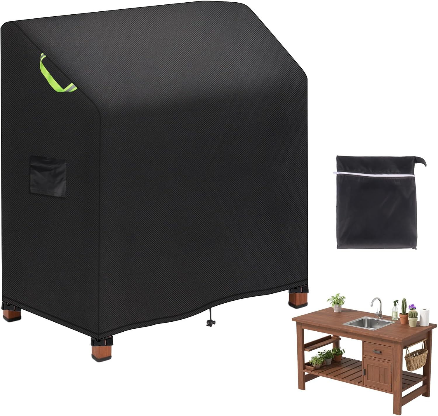 Amazon.com: Klmnop Outdoor Garden Potting Bench Table Cover, Waterproof ...