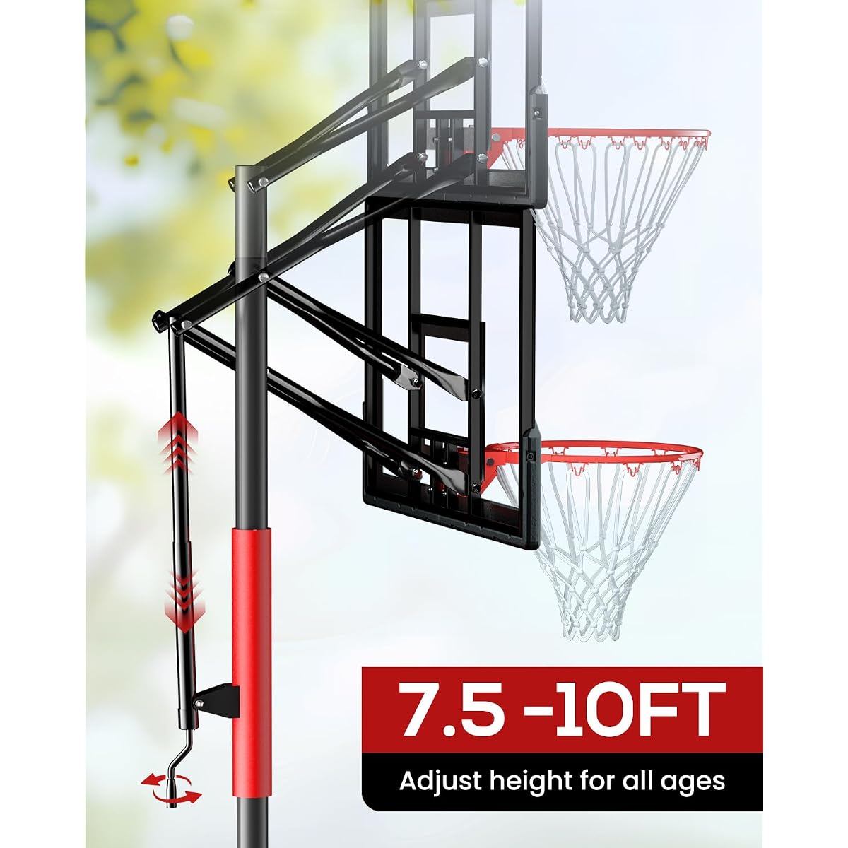 $42/mo - Finance G GX9 In-Ground Basketball Hoops 7-10ft Adjustable ...