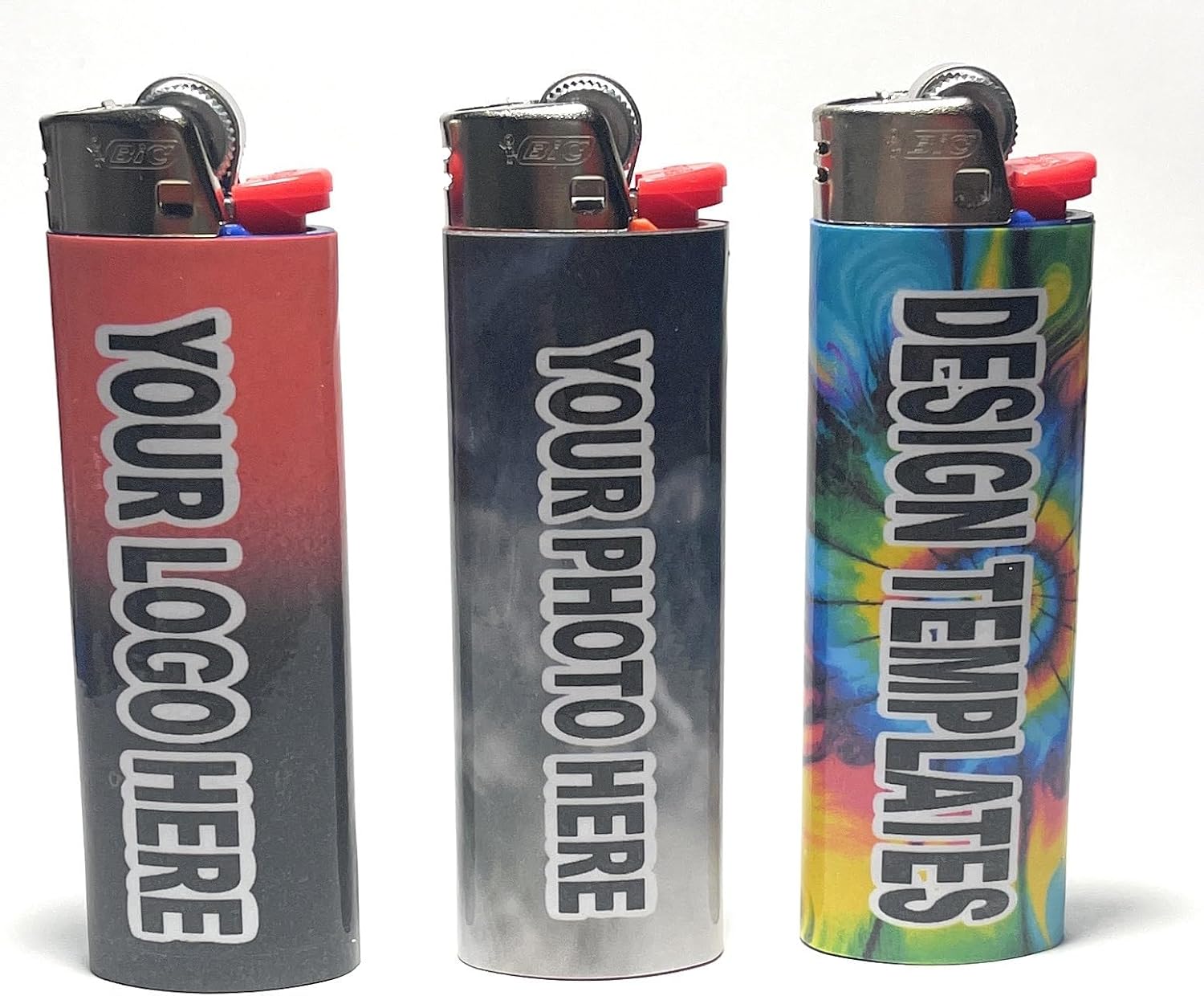 Amazon.com: 5 Pk Custom Lighter Sticker Wrap - Custom Lighters with ...